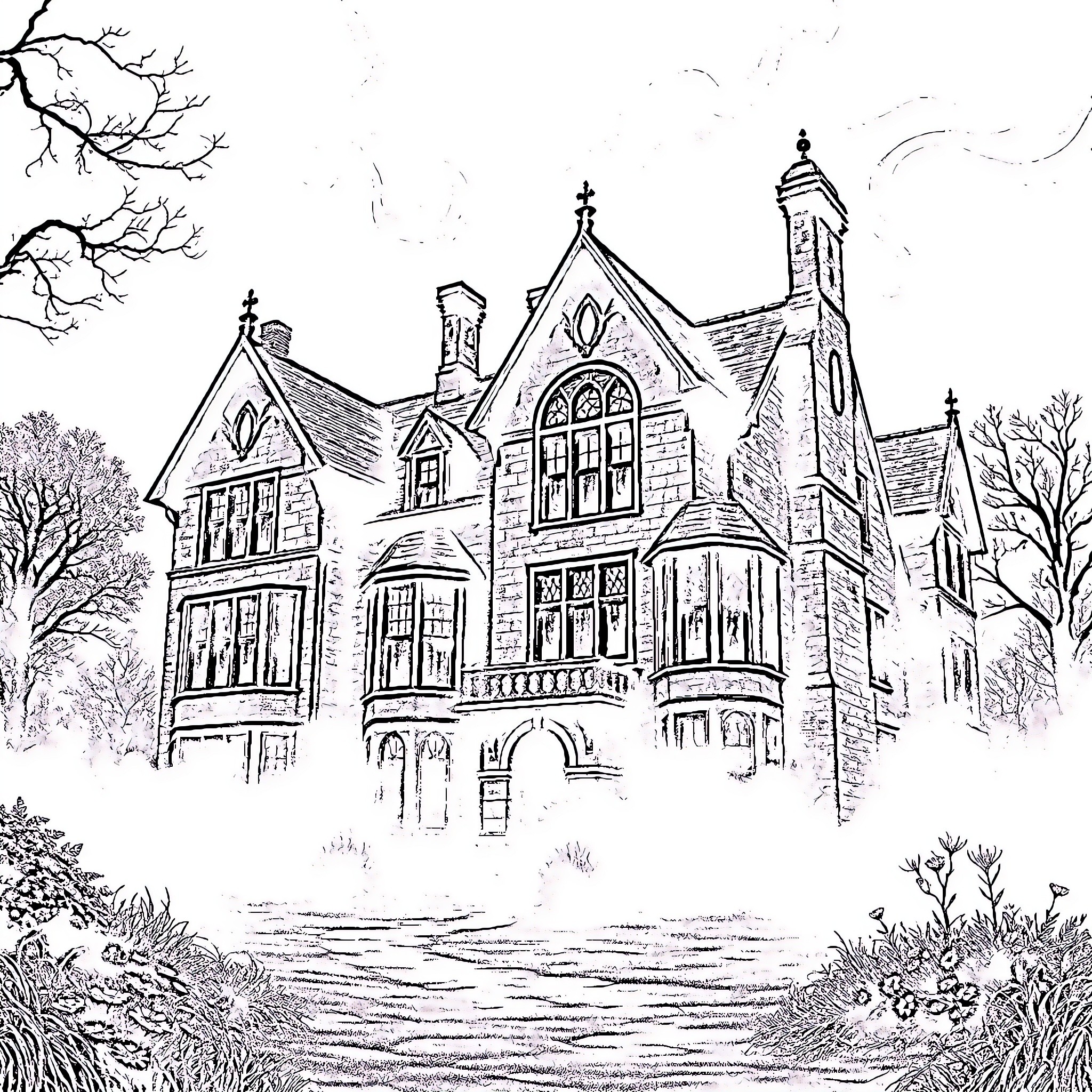 Best Manor Coloring Pages (Free Printable PDF)