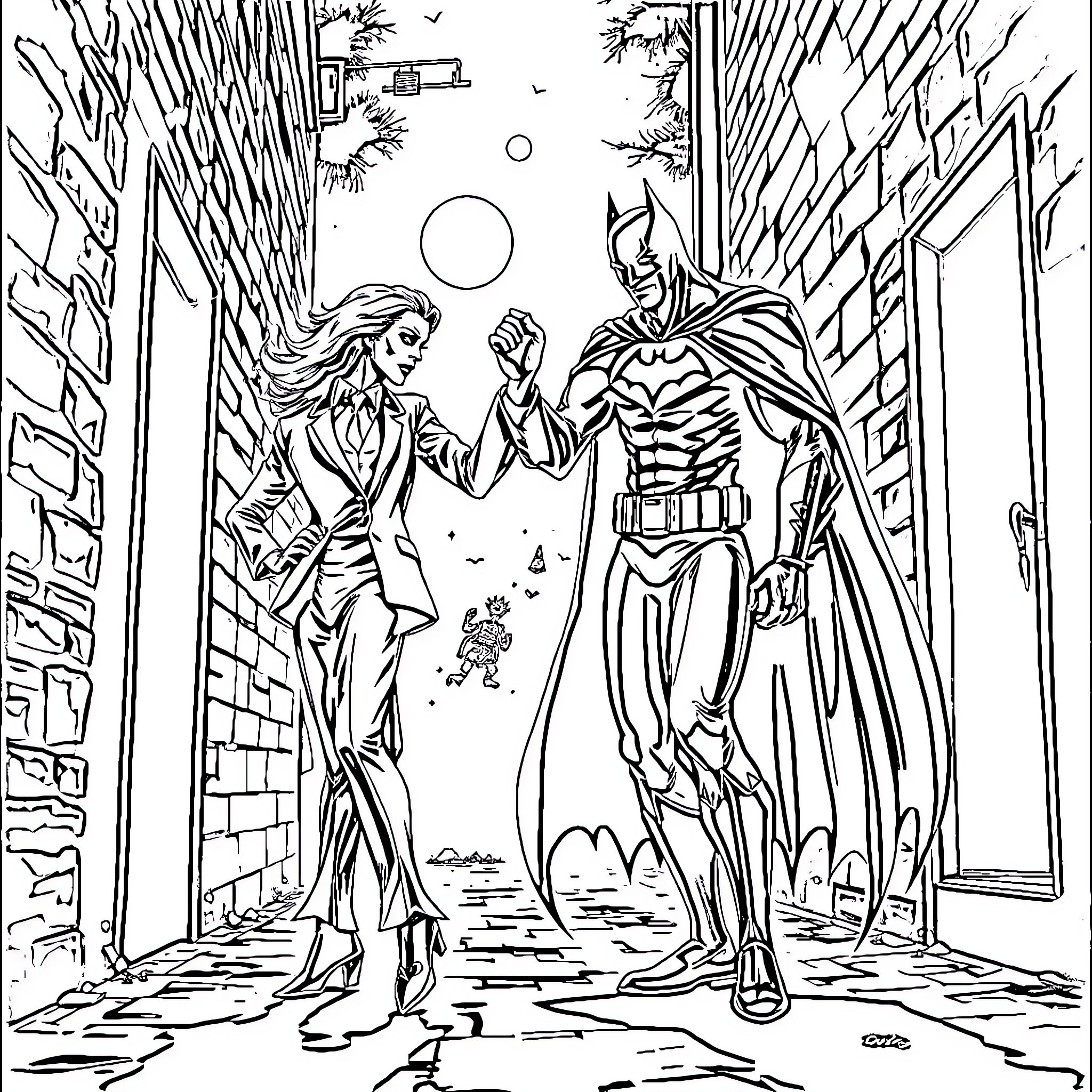 Best Two-Face Coloring Pages (Free Printable PDF)