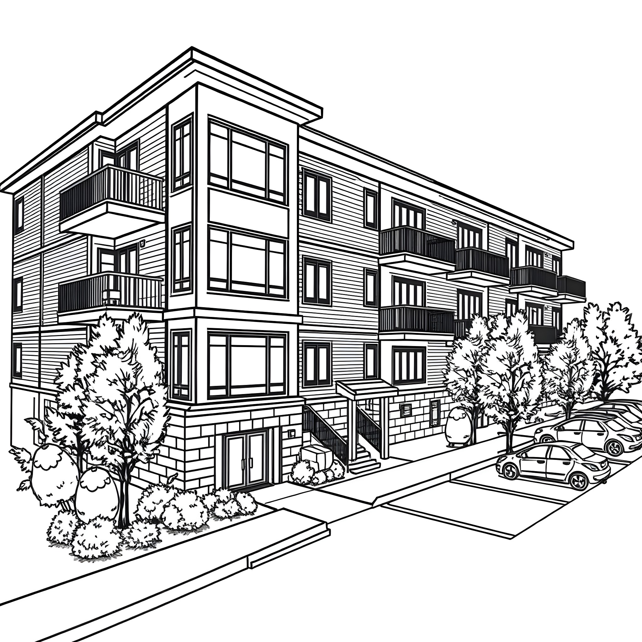 Best Apartment Coloring Pages (Free Printable PDF)