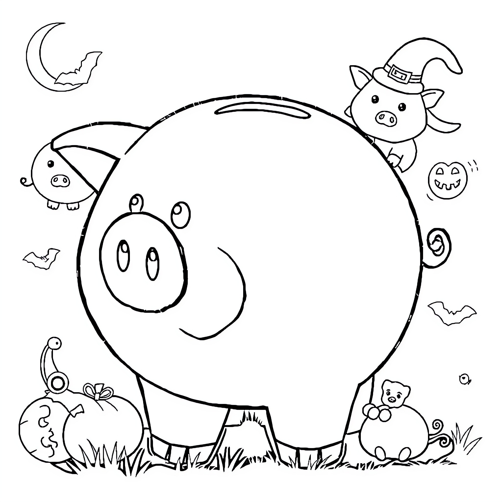 Best Piggy Bank Coloring Pages (Free Printable PDF)