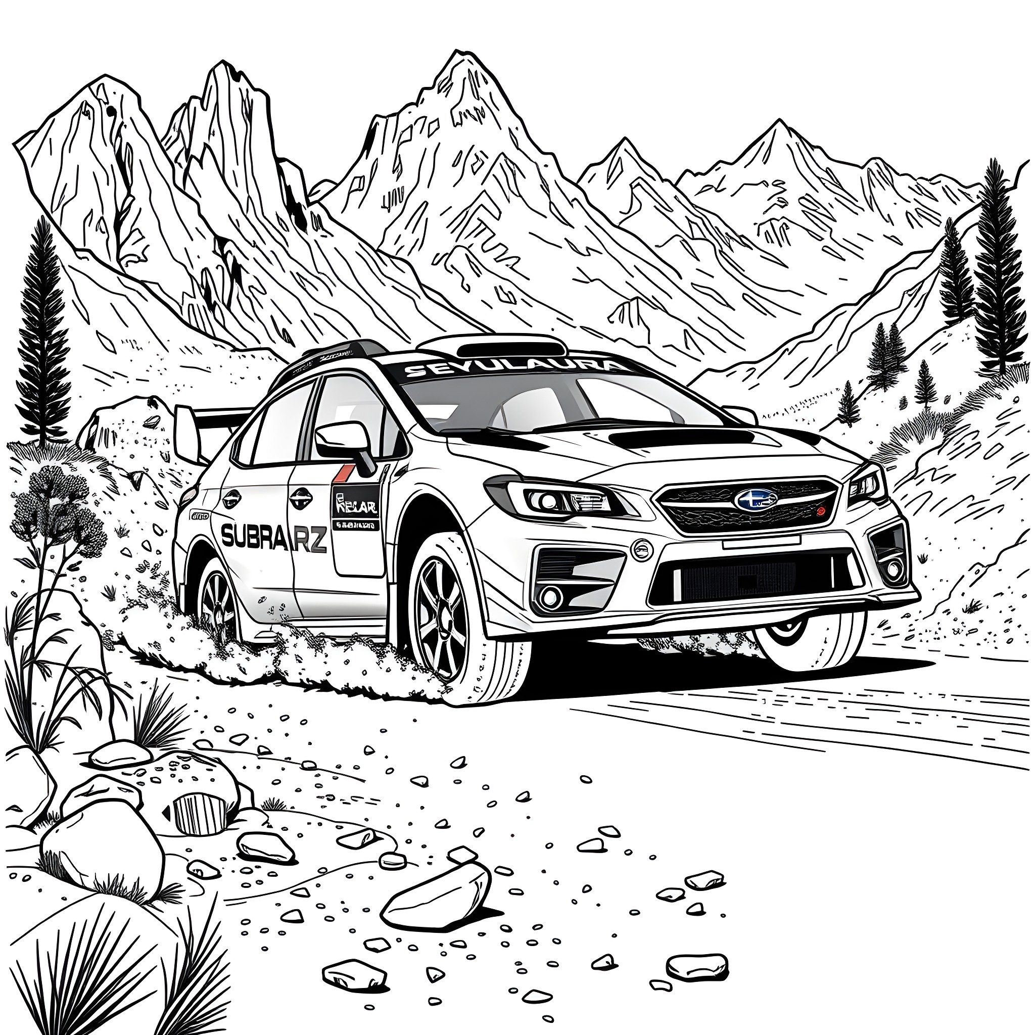 Best Subaru Coloring Pages (Free Printable PDF)