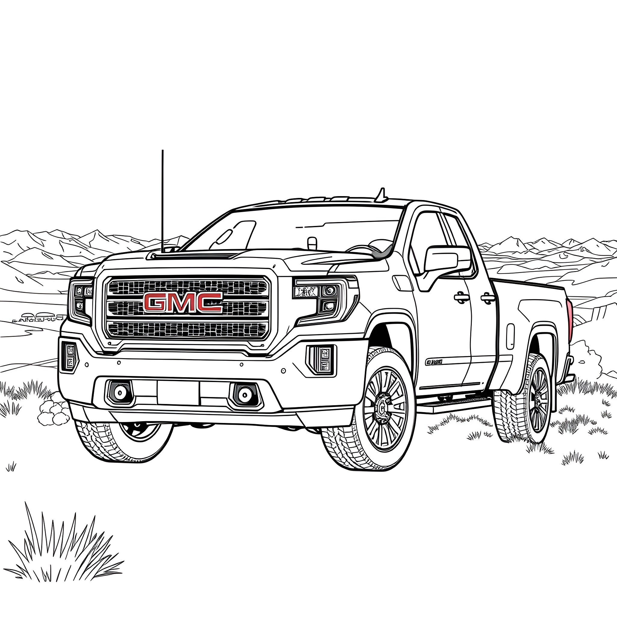 Best Gmc Coloring Pages (Free Printable PDF)