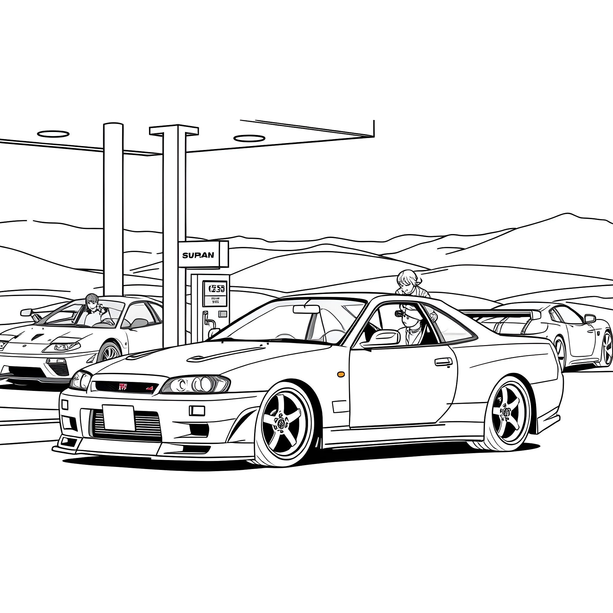 Best Nissan GTR Coloring Pages (Free Printable PDF)