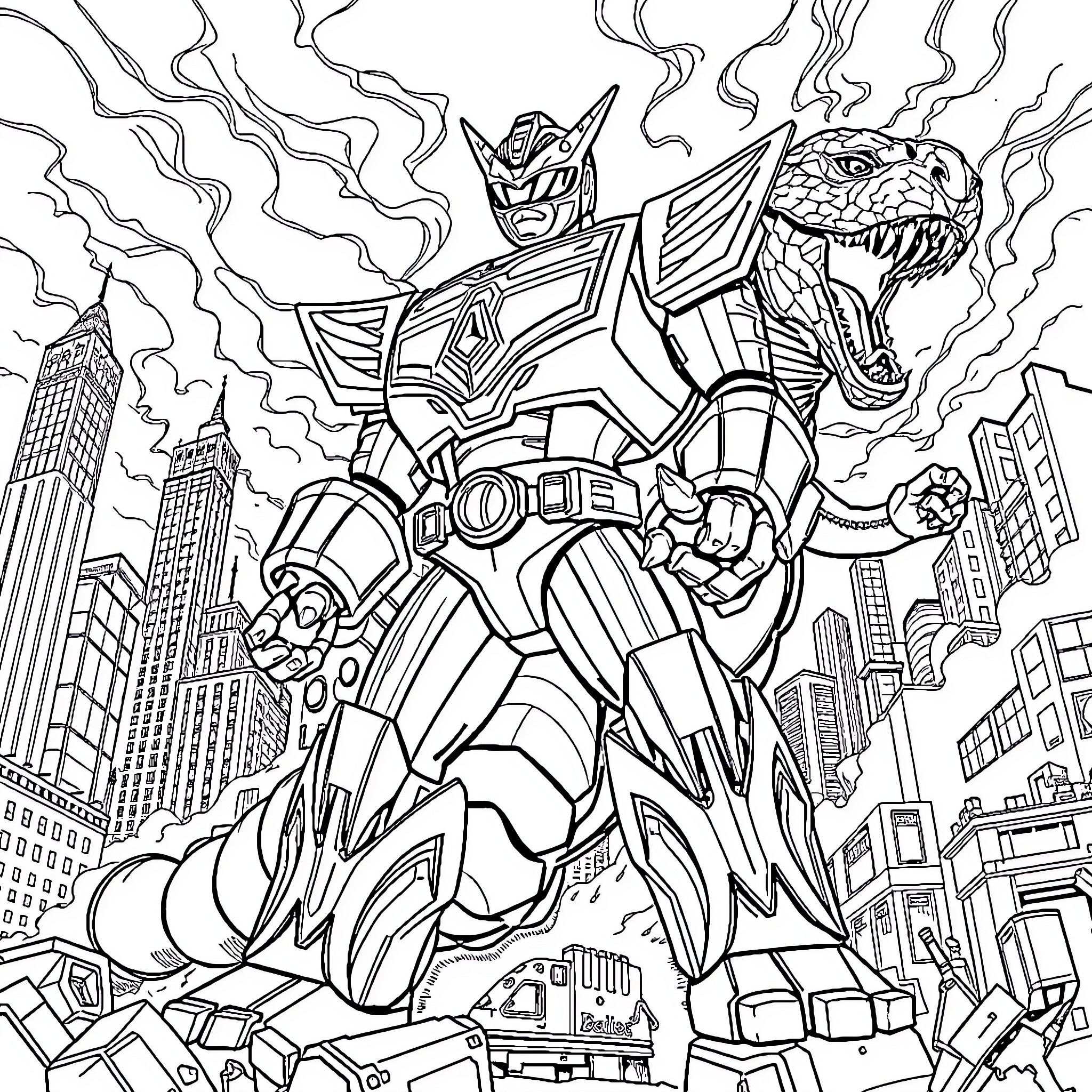 Best Megazord Coloring Pages (Free Printable PDF)