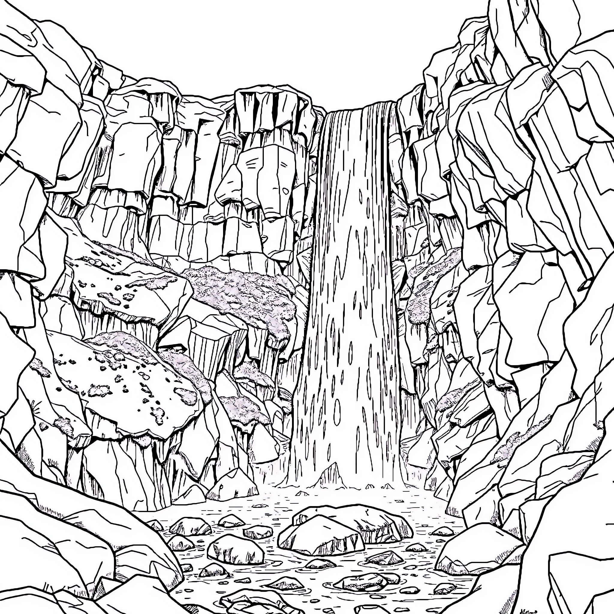 20 Best Waterfall Coloring Pages (Free Printable PDFs)