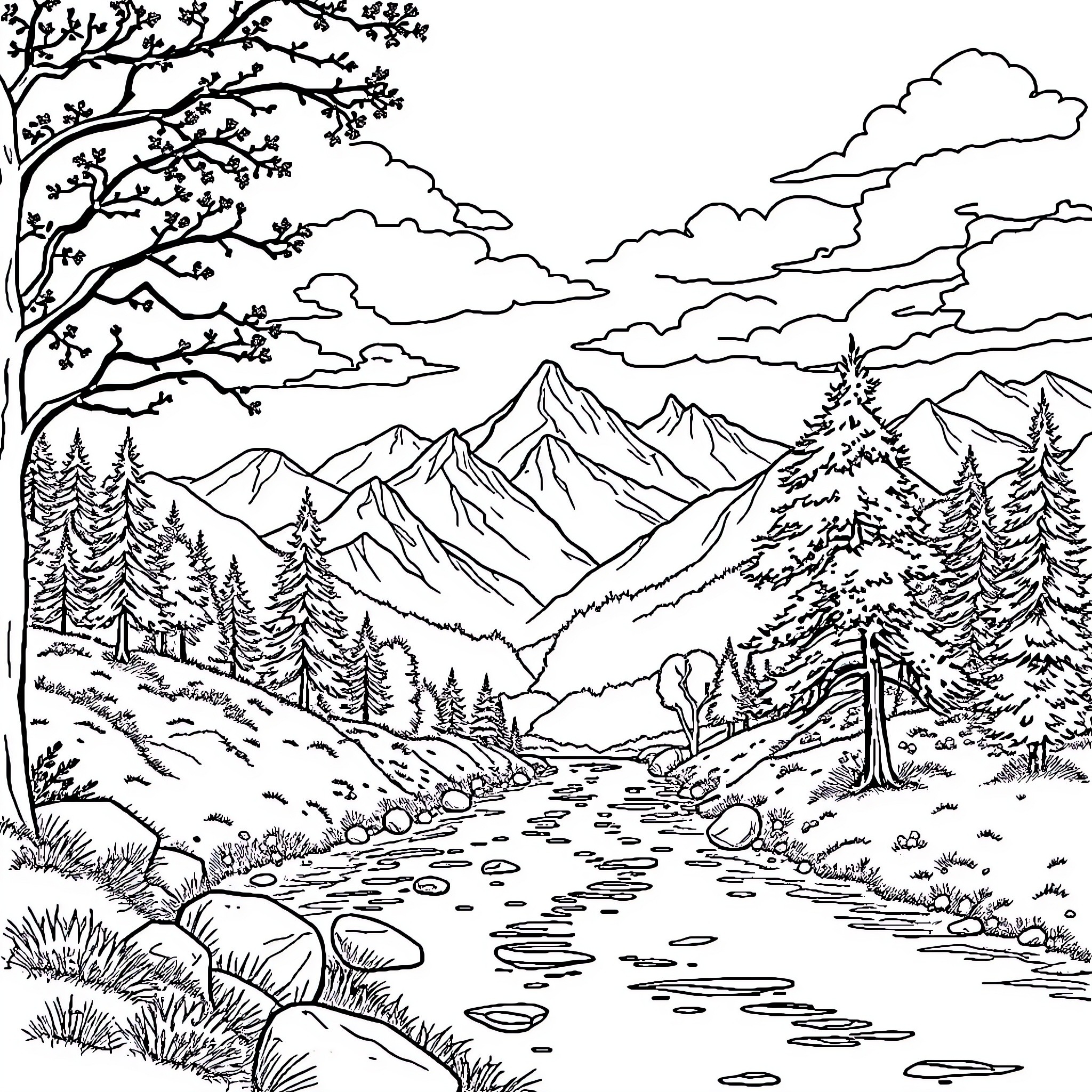 Best Landscape Coloring Pages (Free Printable PDF)