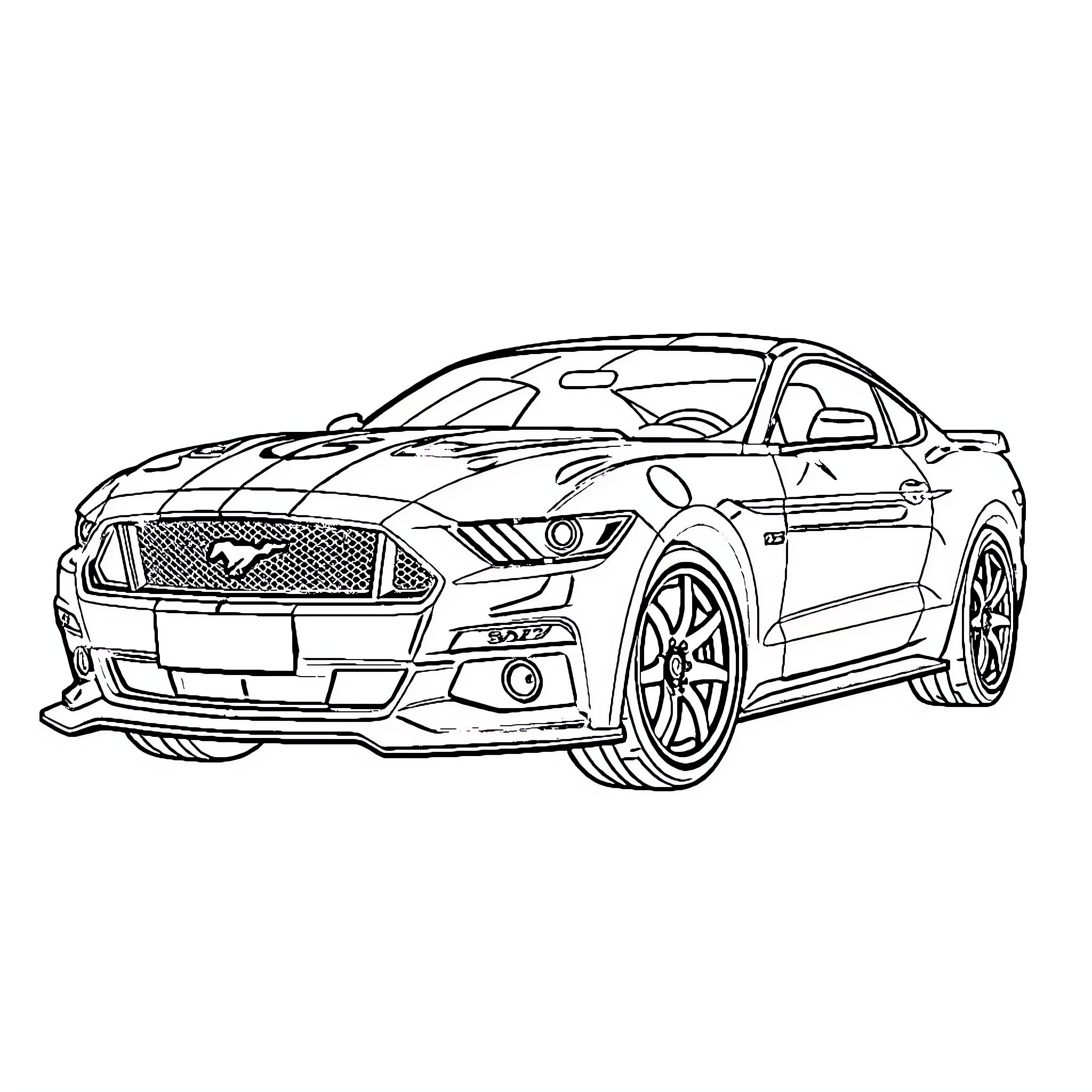Best Ford Mustang Coloring Pages (Free Printable PDF)