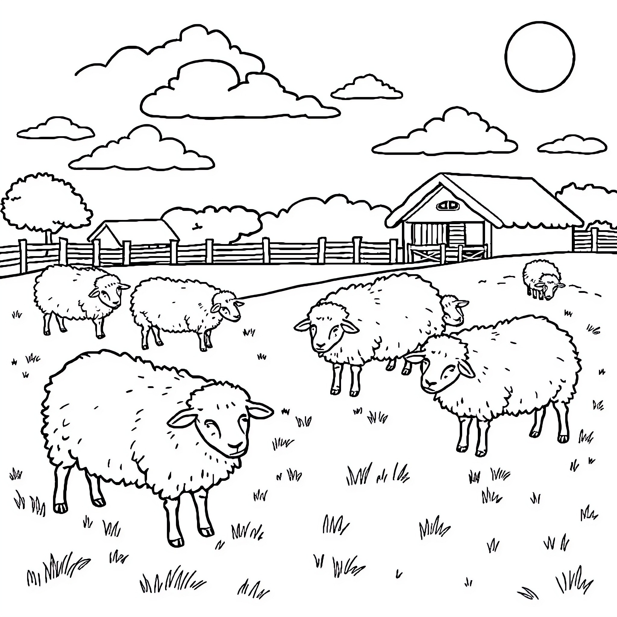 Best Sheep Coloring Pages (Free Printable PDF)