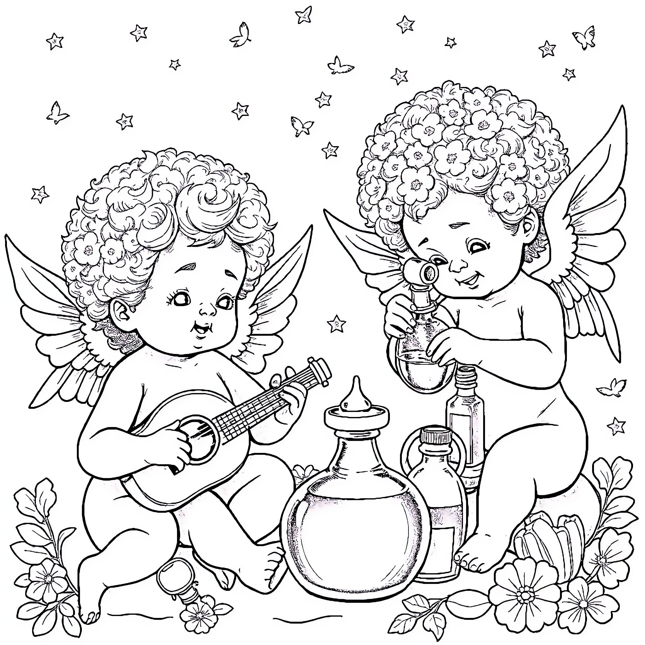 Best Cherub Coloring Pages Free Printable PDF 