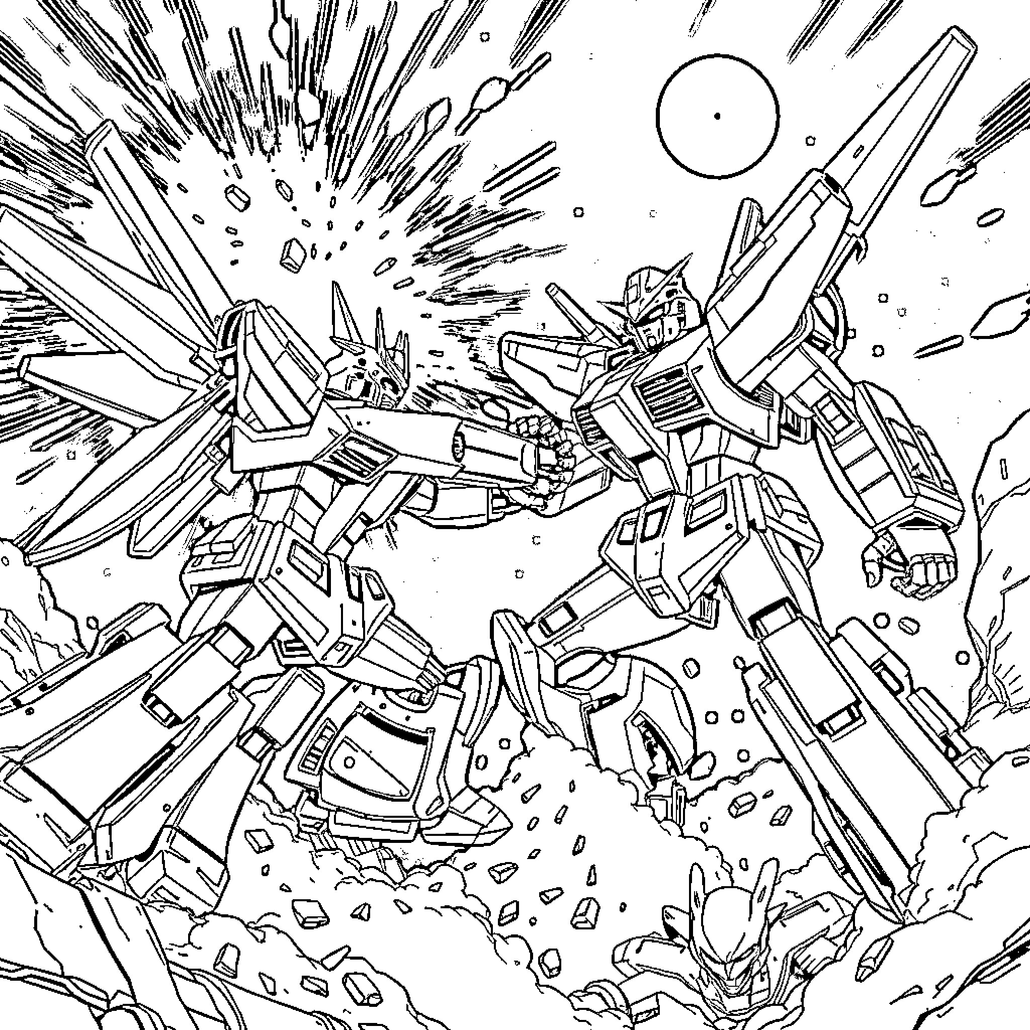 Best Gundam Coloring Pages (Free Printable PDF)