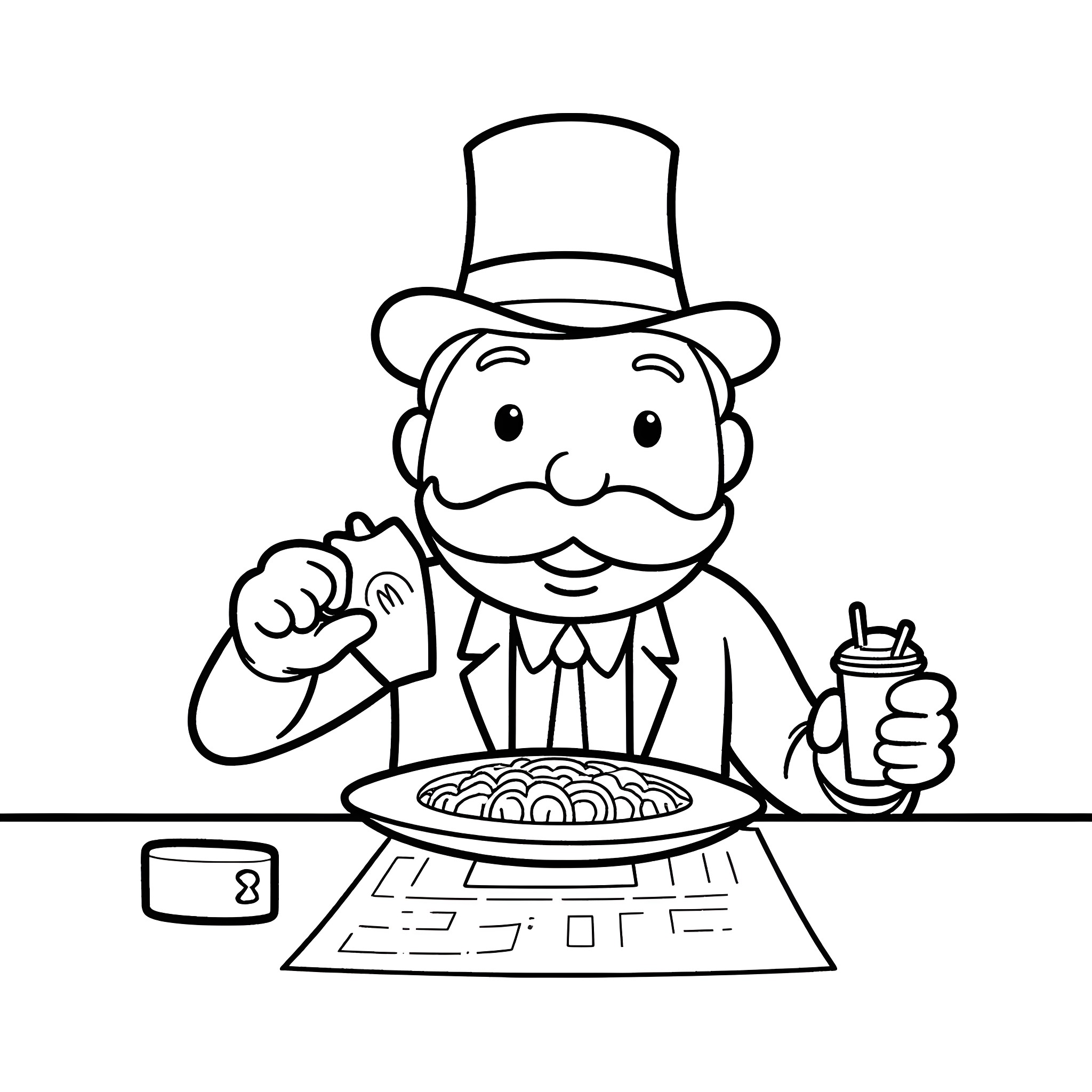 Best Monopoly Man Coloring Pages (Free Printable PDF)
