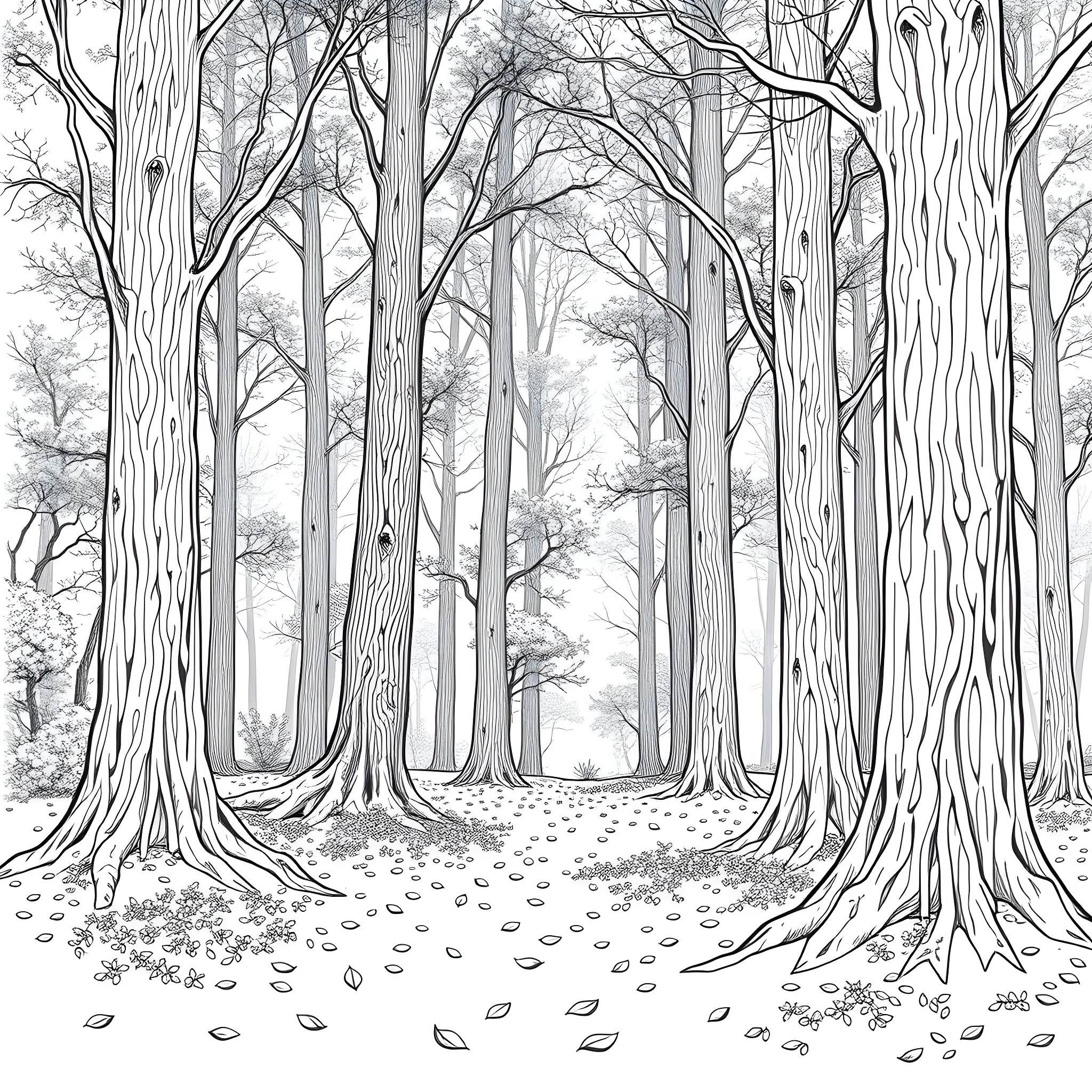 Best Forest Coloring Pages (Free Printable PDF)