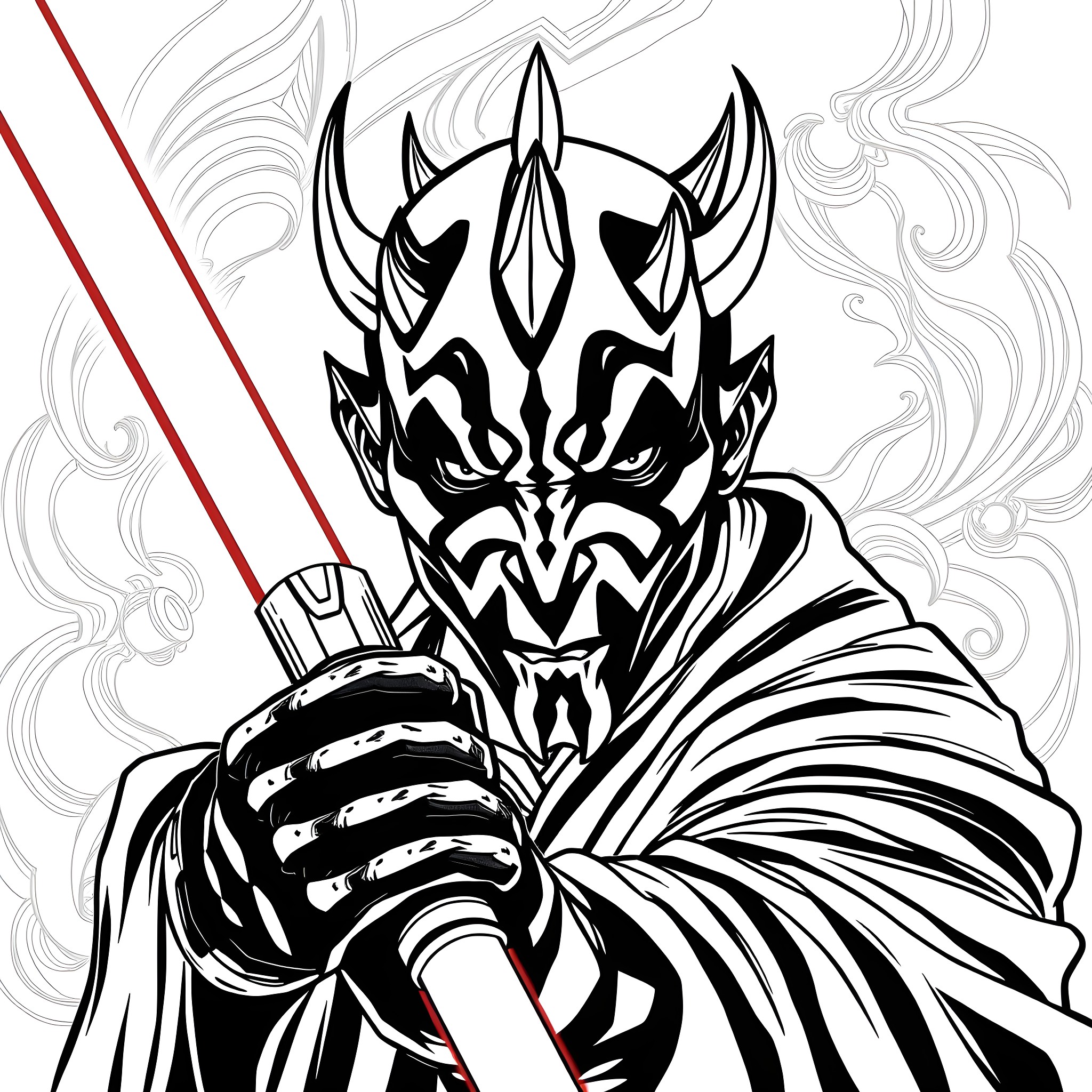 Best Darth Maul Coloring Pages (Free Printable PDF)