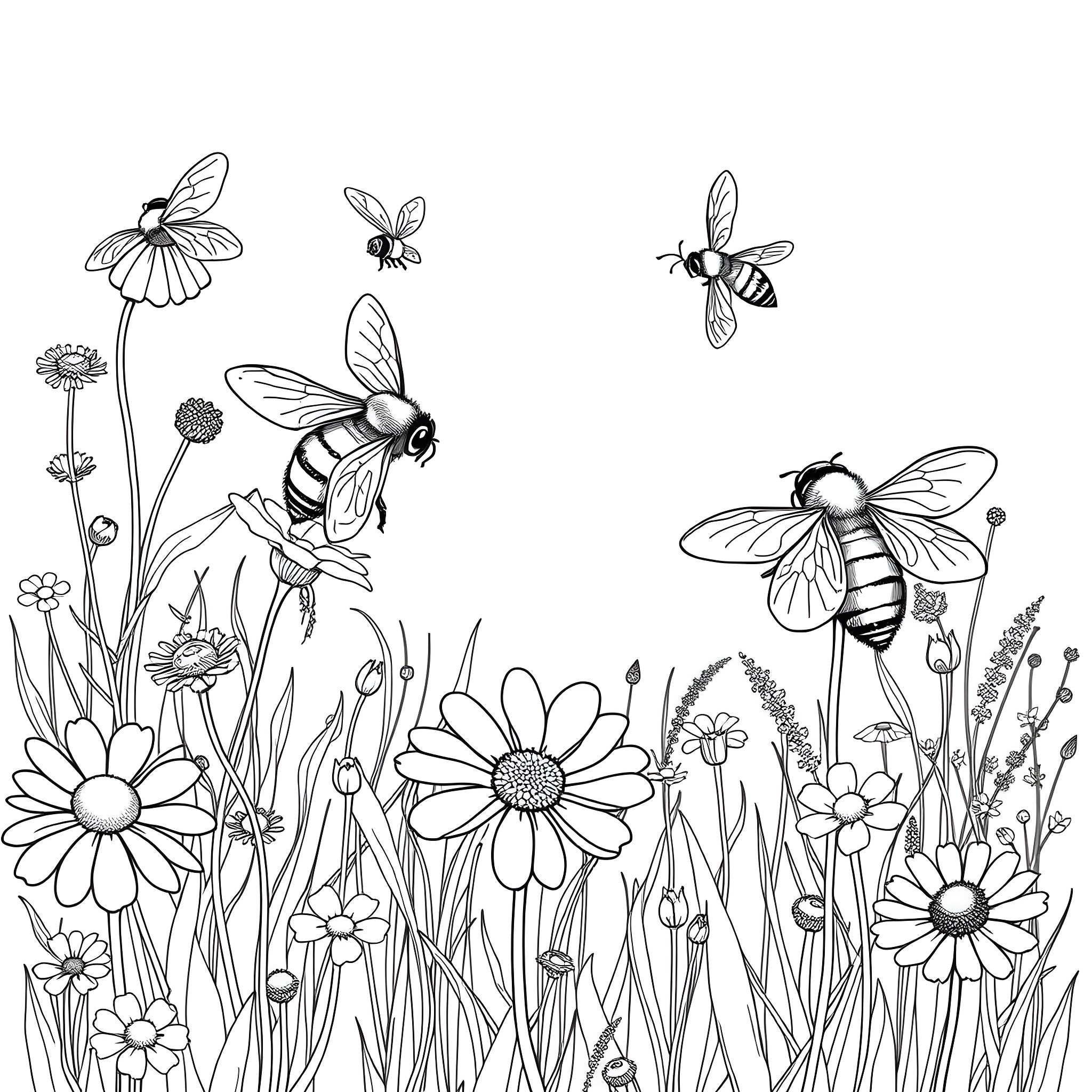 Best Bee Coloring Pages (Free Printable PDF)