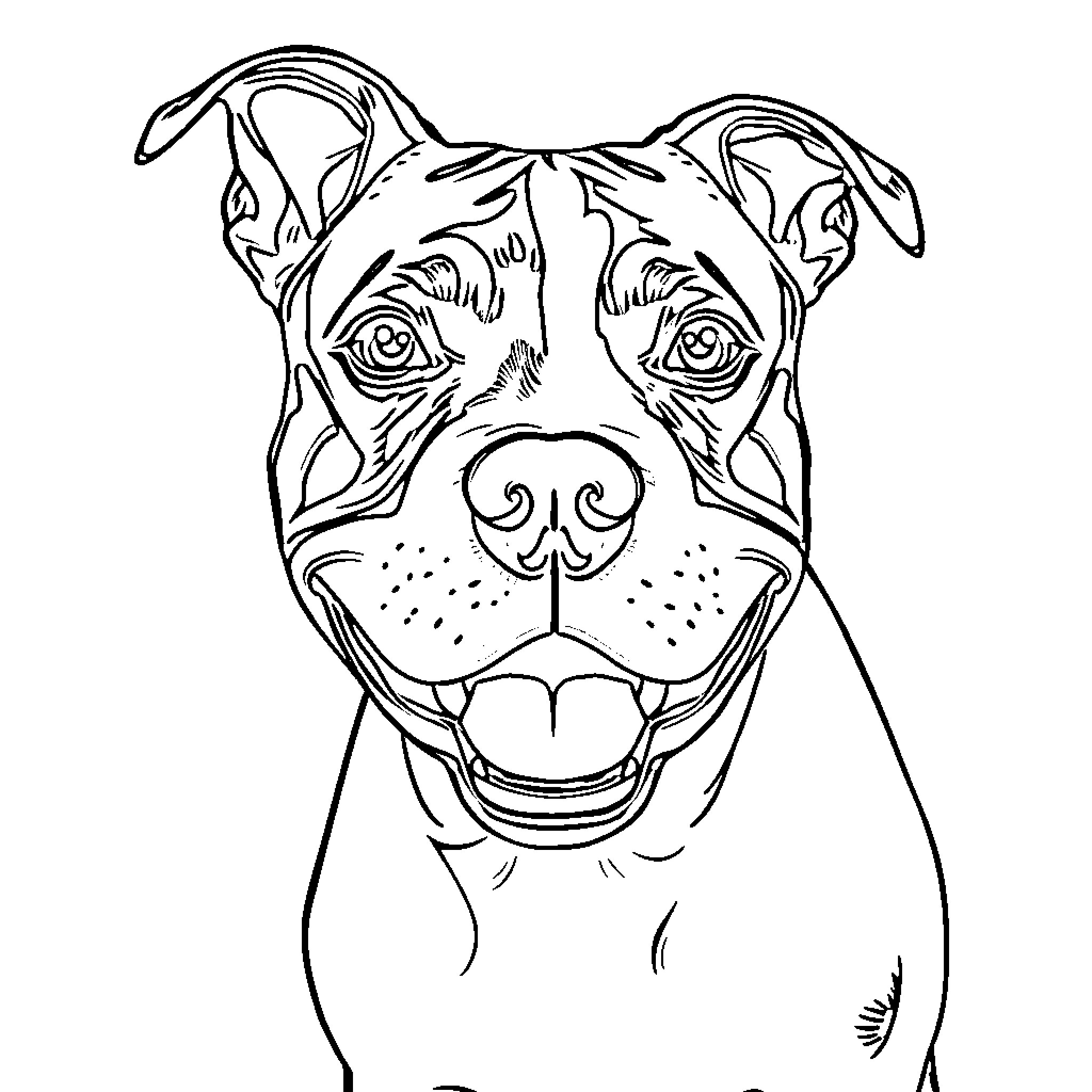 Best Staffordshire Bull Terrier Coloring Pages (Free Printable PDF)