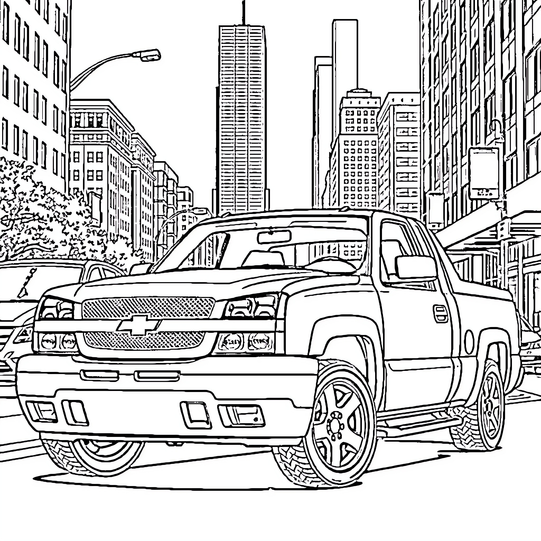Best Chevy Silverado Coloring Pages (Free Printable PDF)
