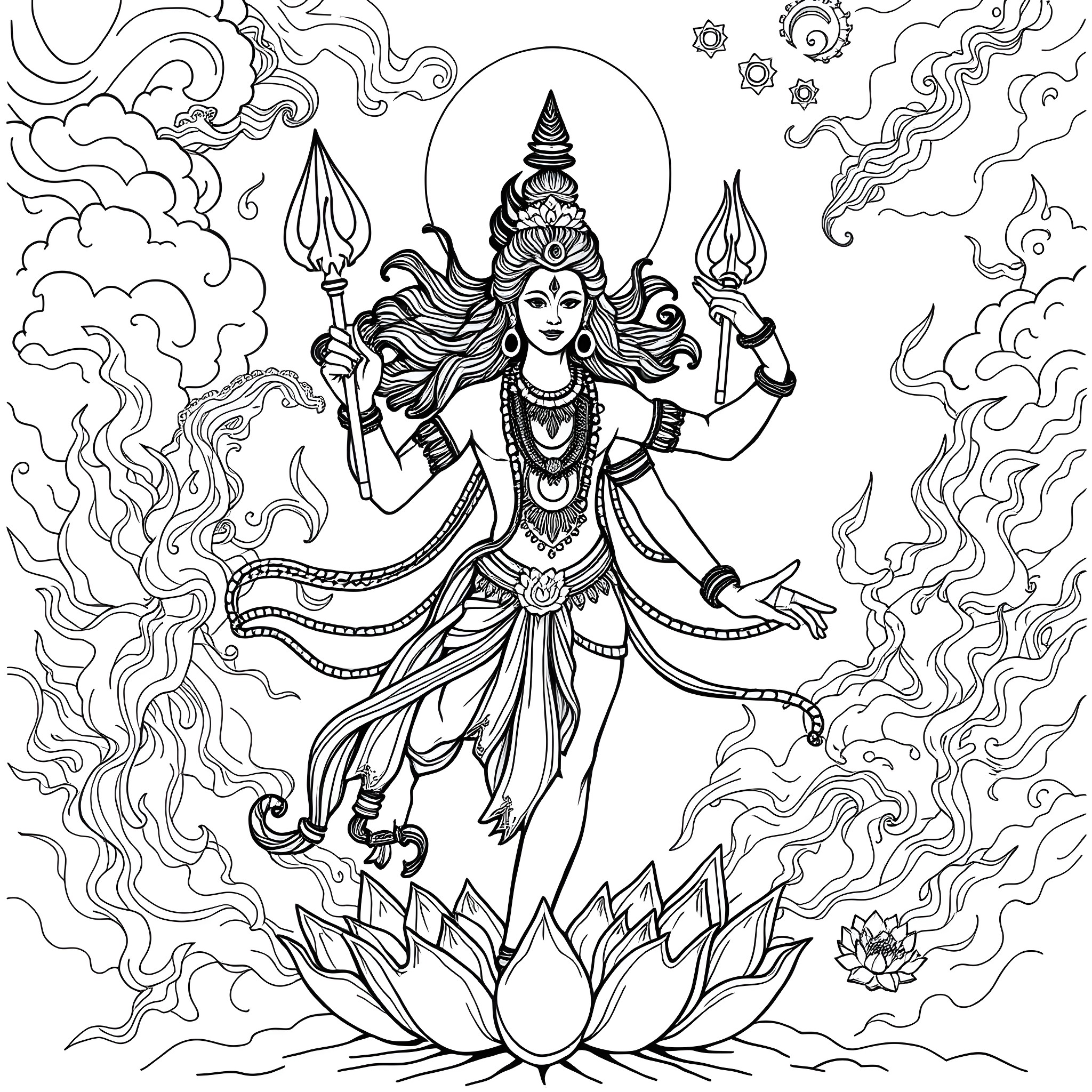 Best Shiva Coloring Pages (Free Printable PDF)