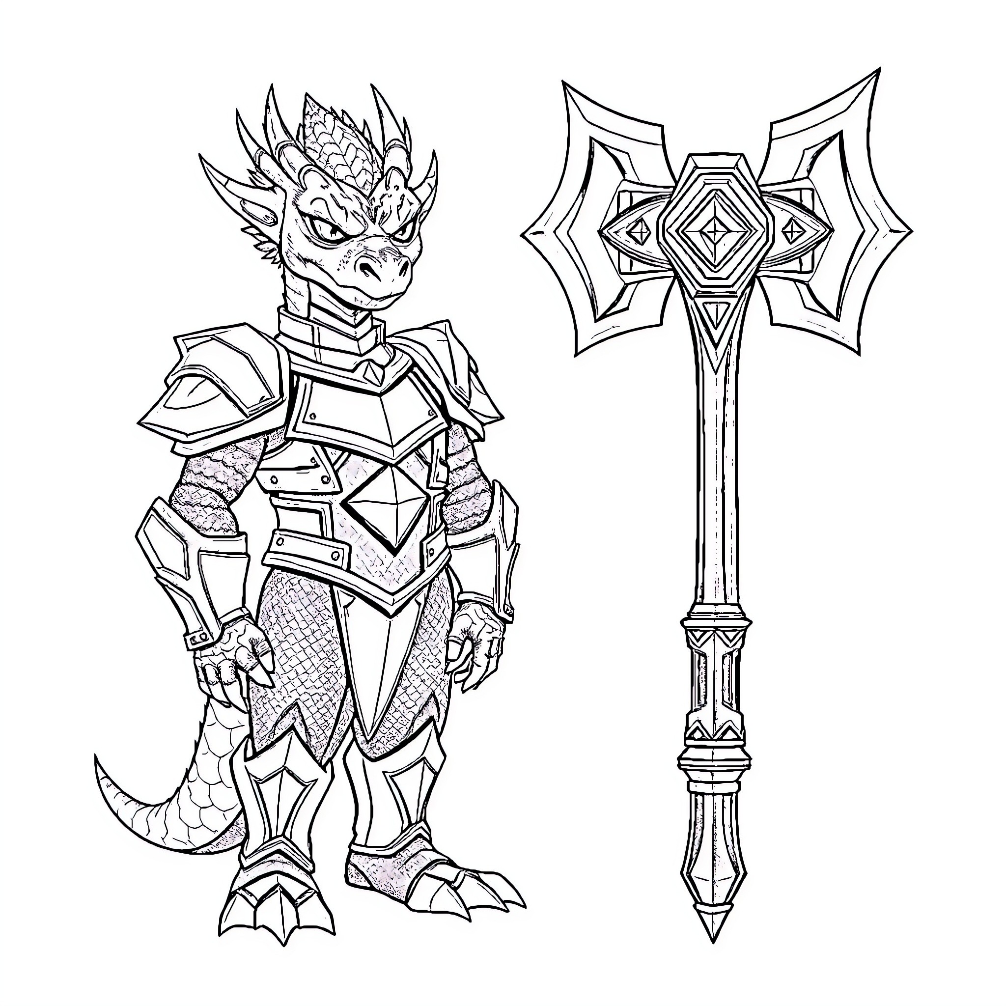 Best Dragonborn Coloring Pages (Free Printable PDF)