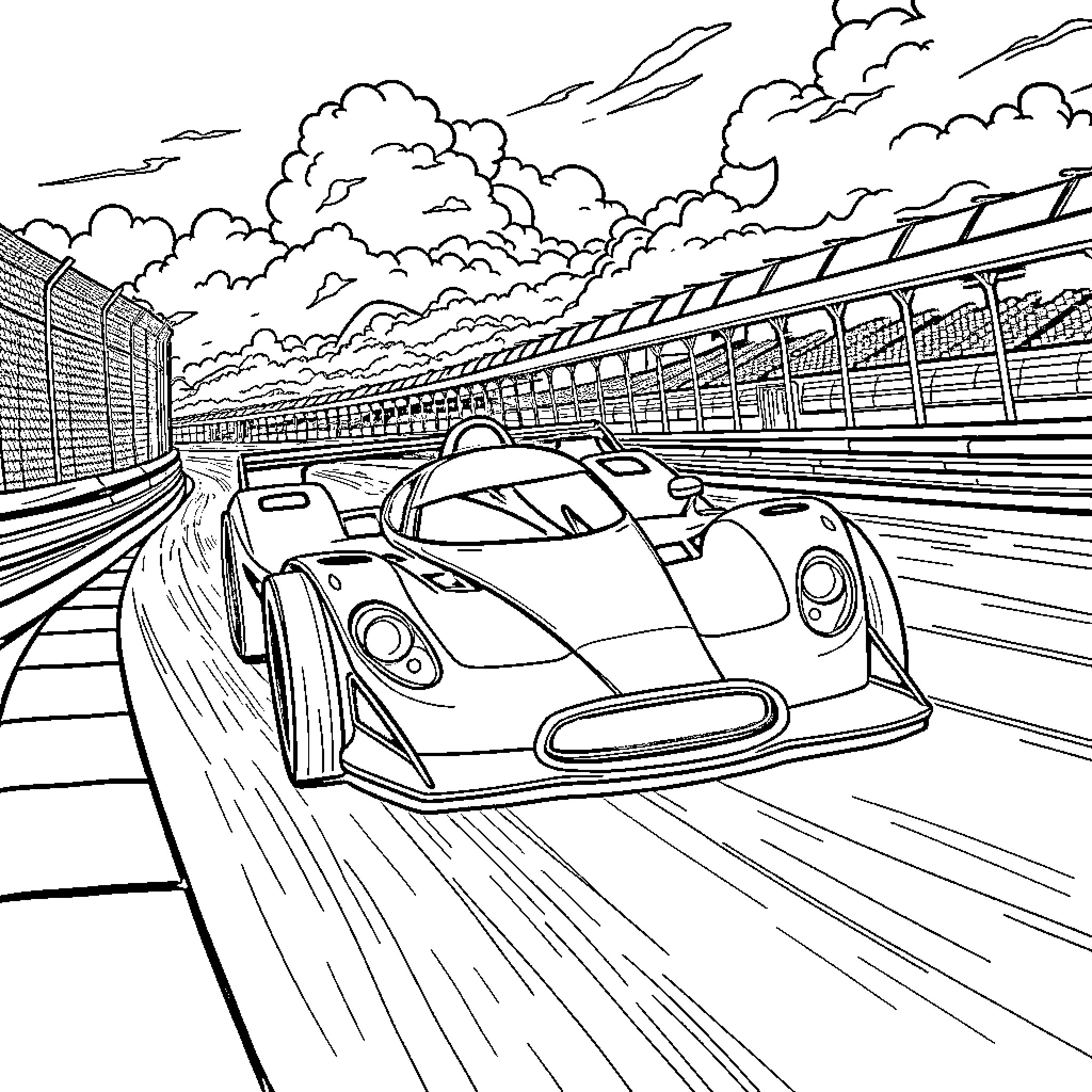 Best Race Car Coloring Pages (Free Printable PDF)