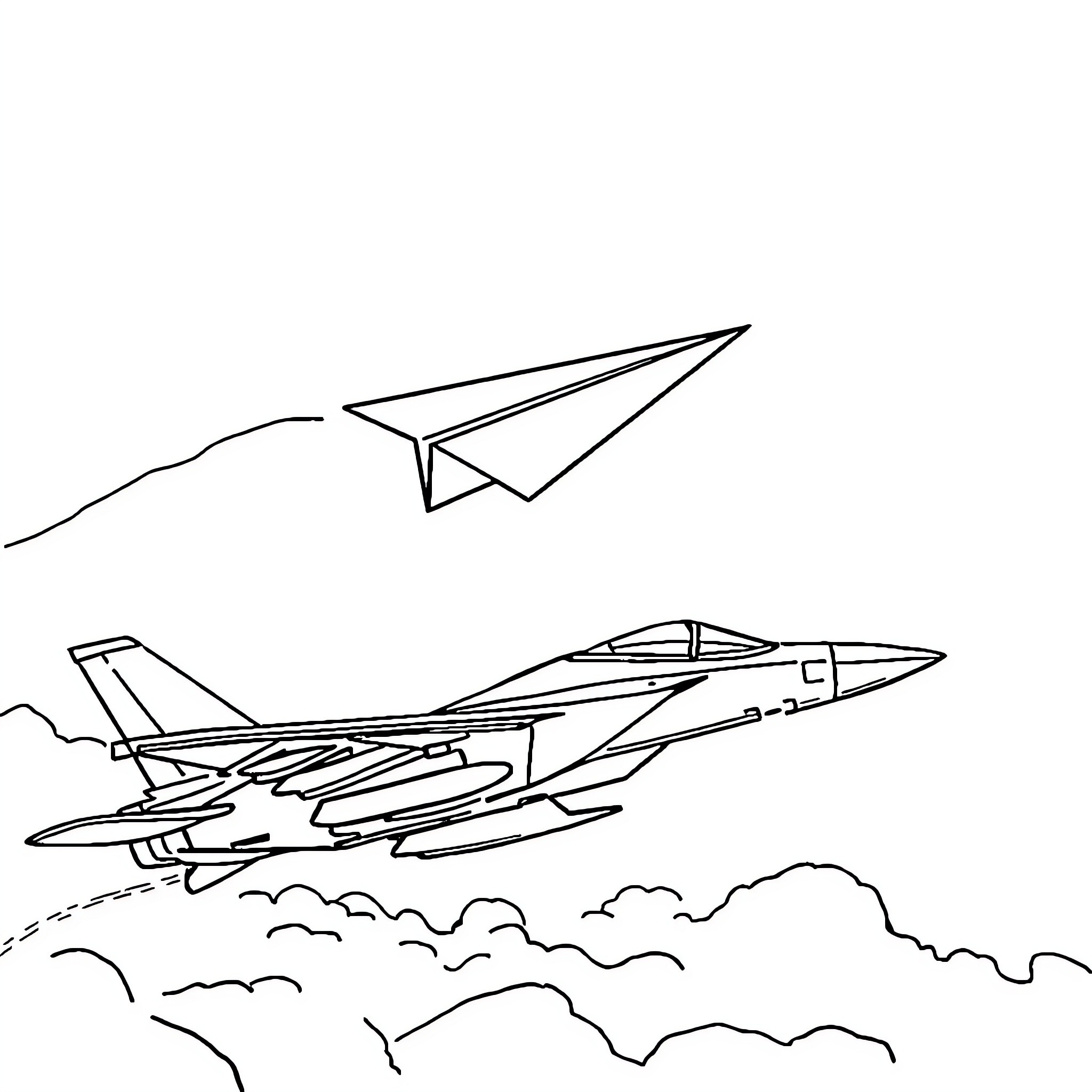 Best Paper Airplane Coloring Pages (Free Printable PDF)