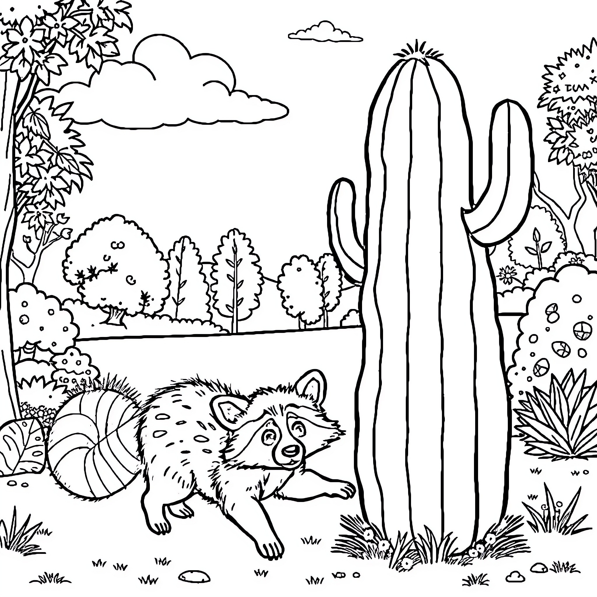 Best Cactus Coloring Pages (Free Printable PDF)