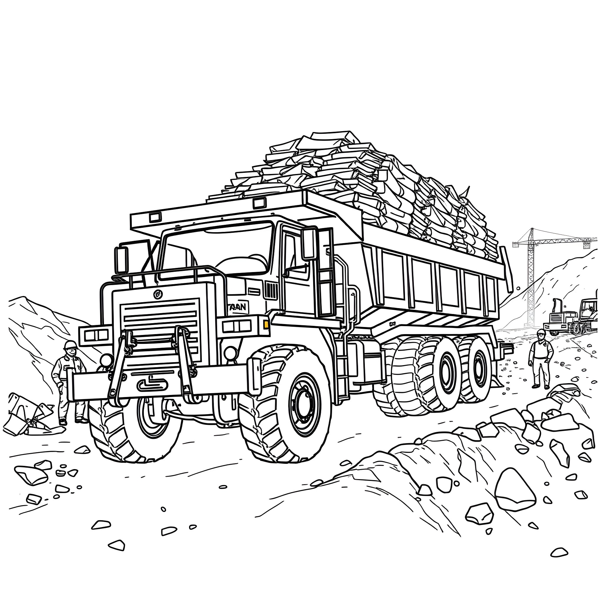 15 Best Hauling Coloring Pages (Free Printable PDFs)