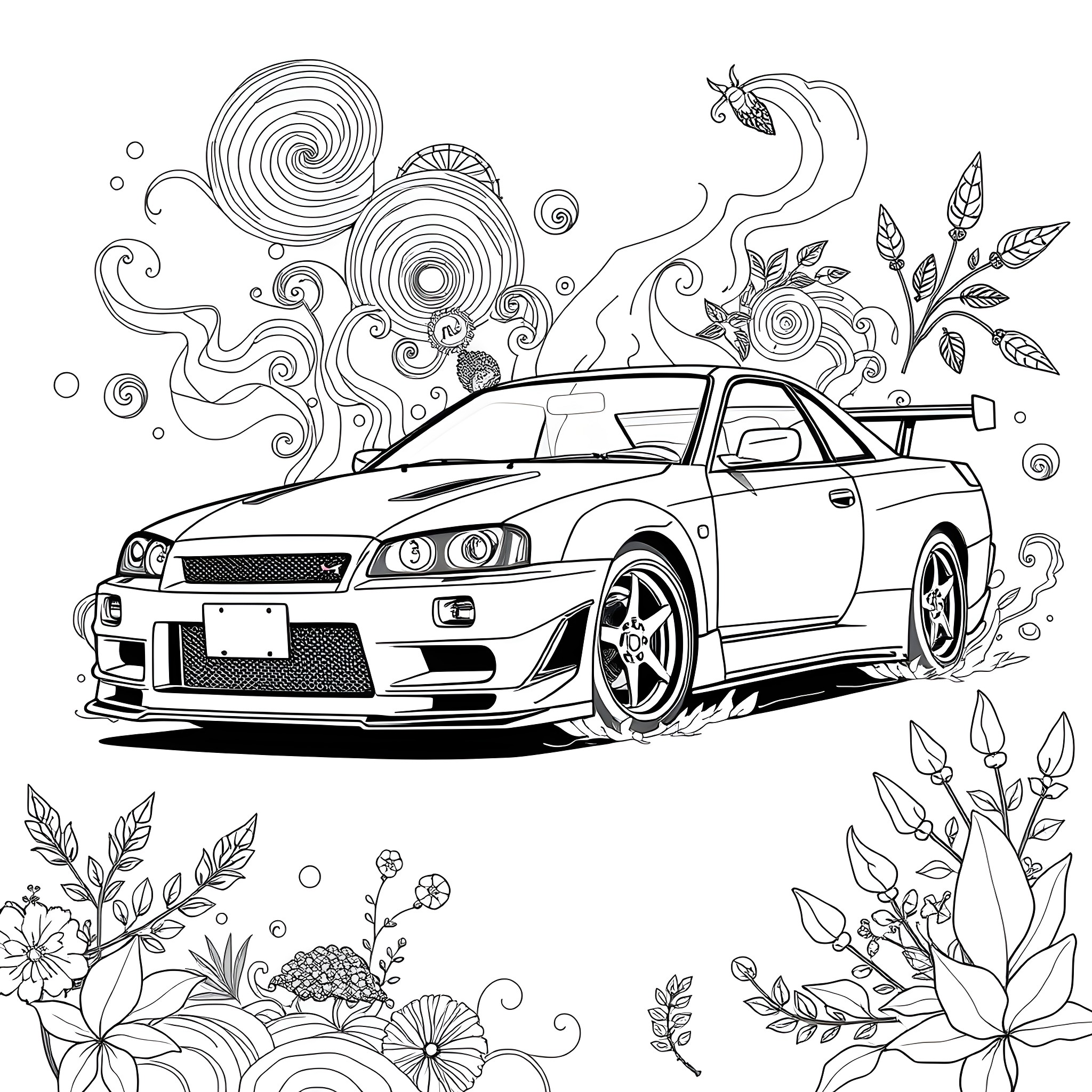 Best Nissan Skyline Coloring Pages (Free Printable PDF)
