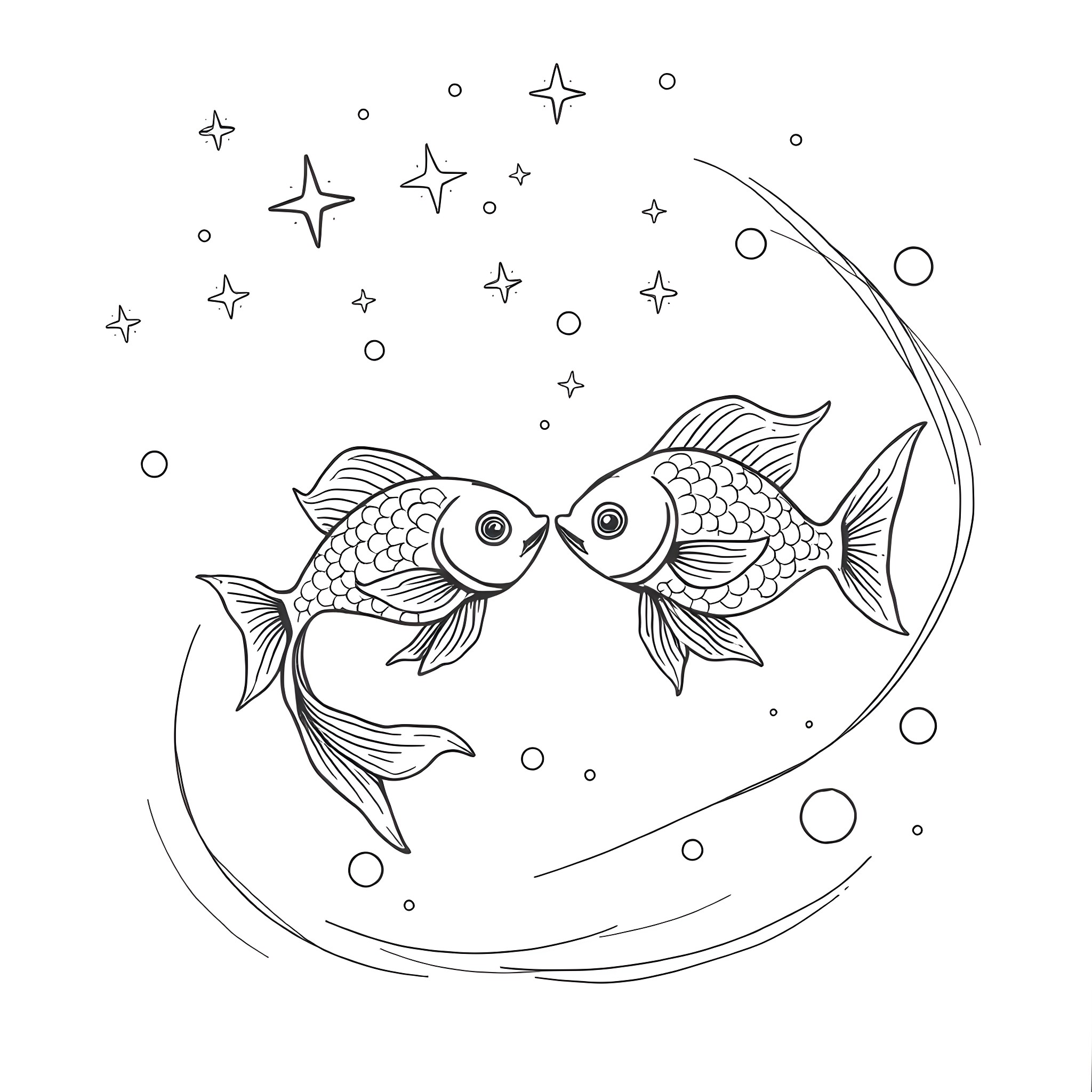Best Pisces Coloring Pages (Free Printable PDF)
