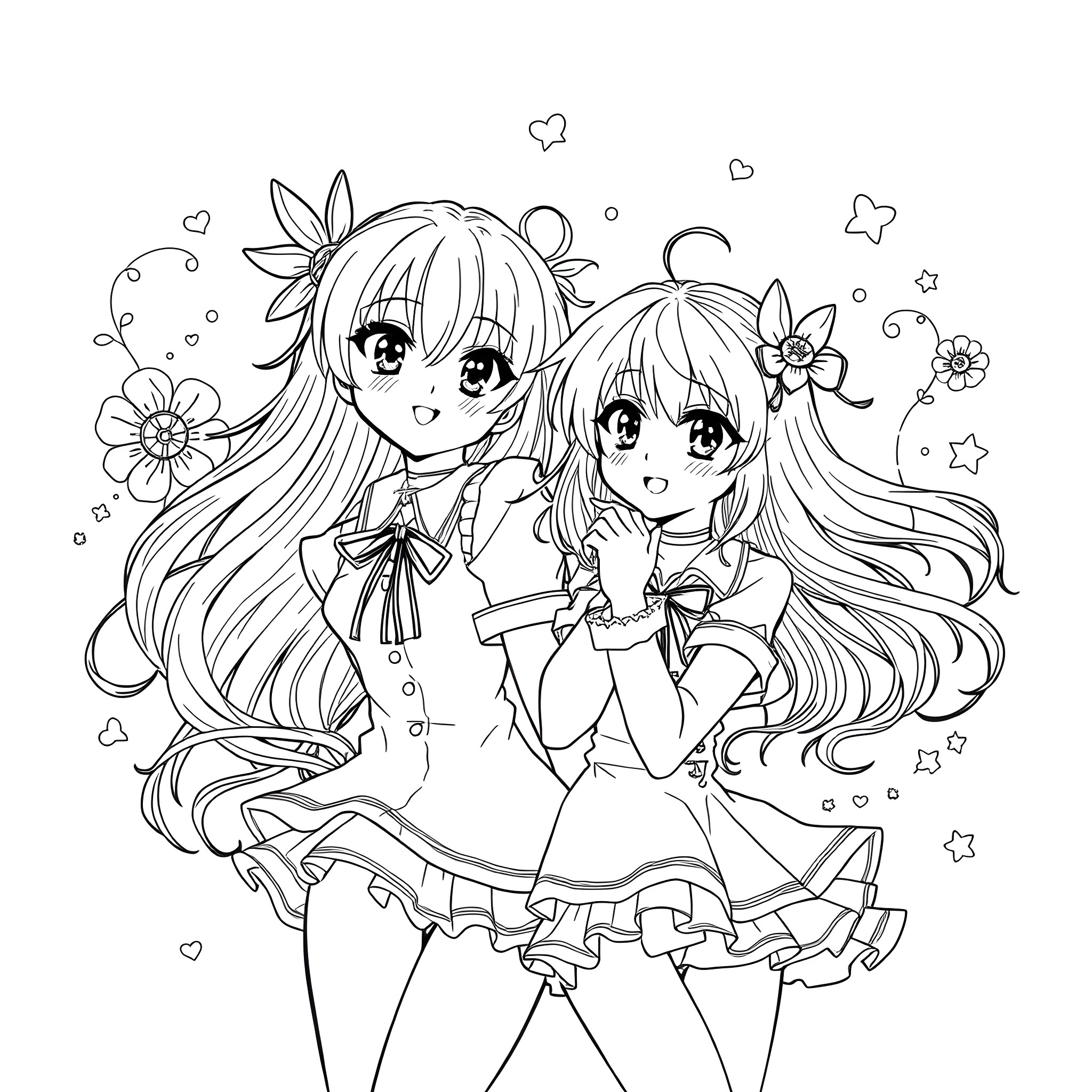 303 Best Anime Girl Coloring Pages (Free Printable PDFs)