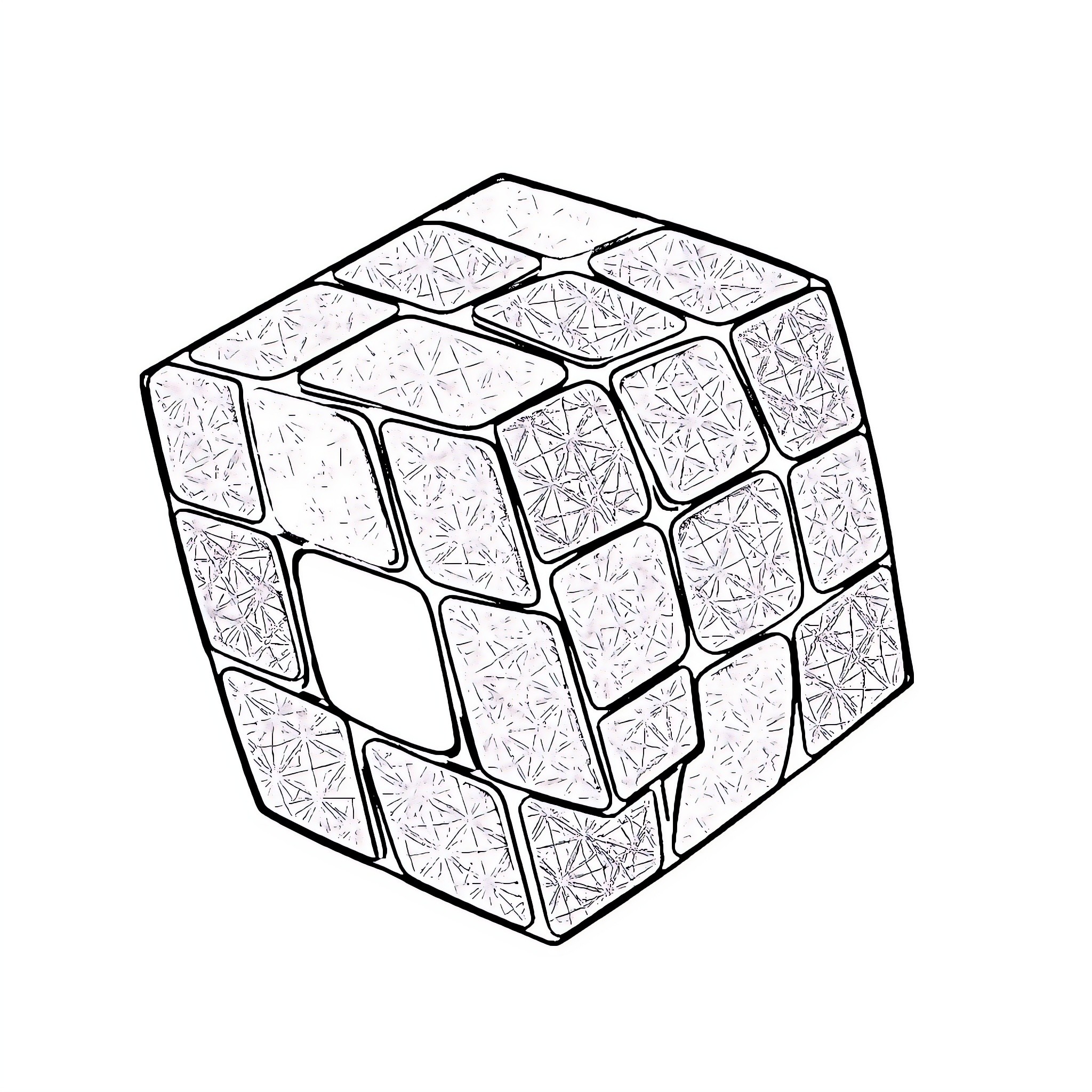 Best Rubik's Cube Coloring Pages (Free Printable PDF)