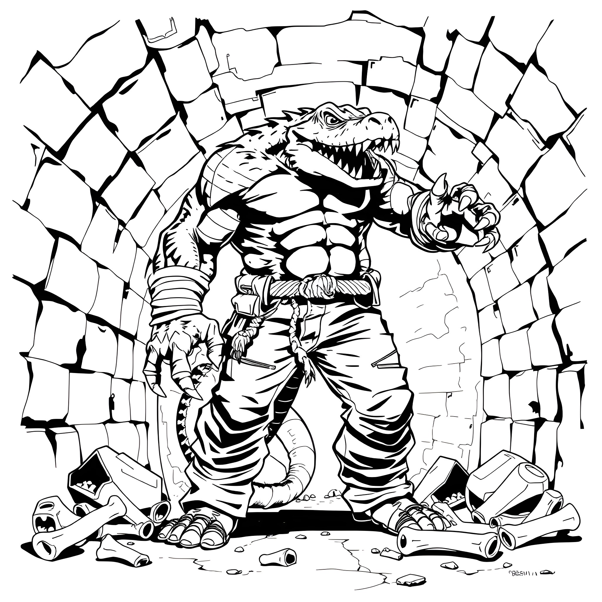 47 Best Killer Croc Coloring Pages (Free Printable PDFs)