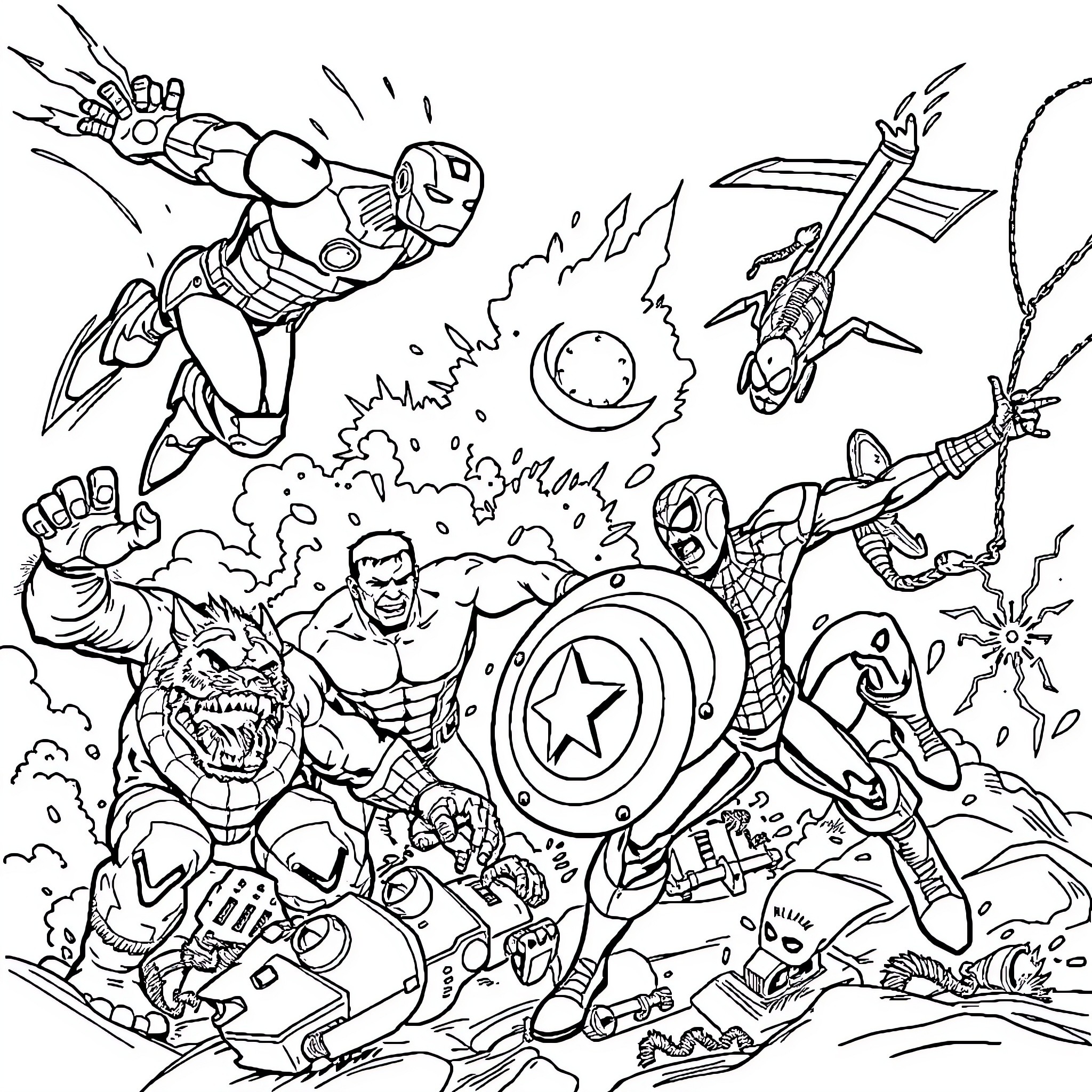 Best Superhero Coloring Pages (Free Printable PDF)