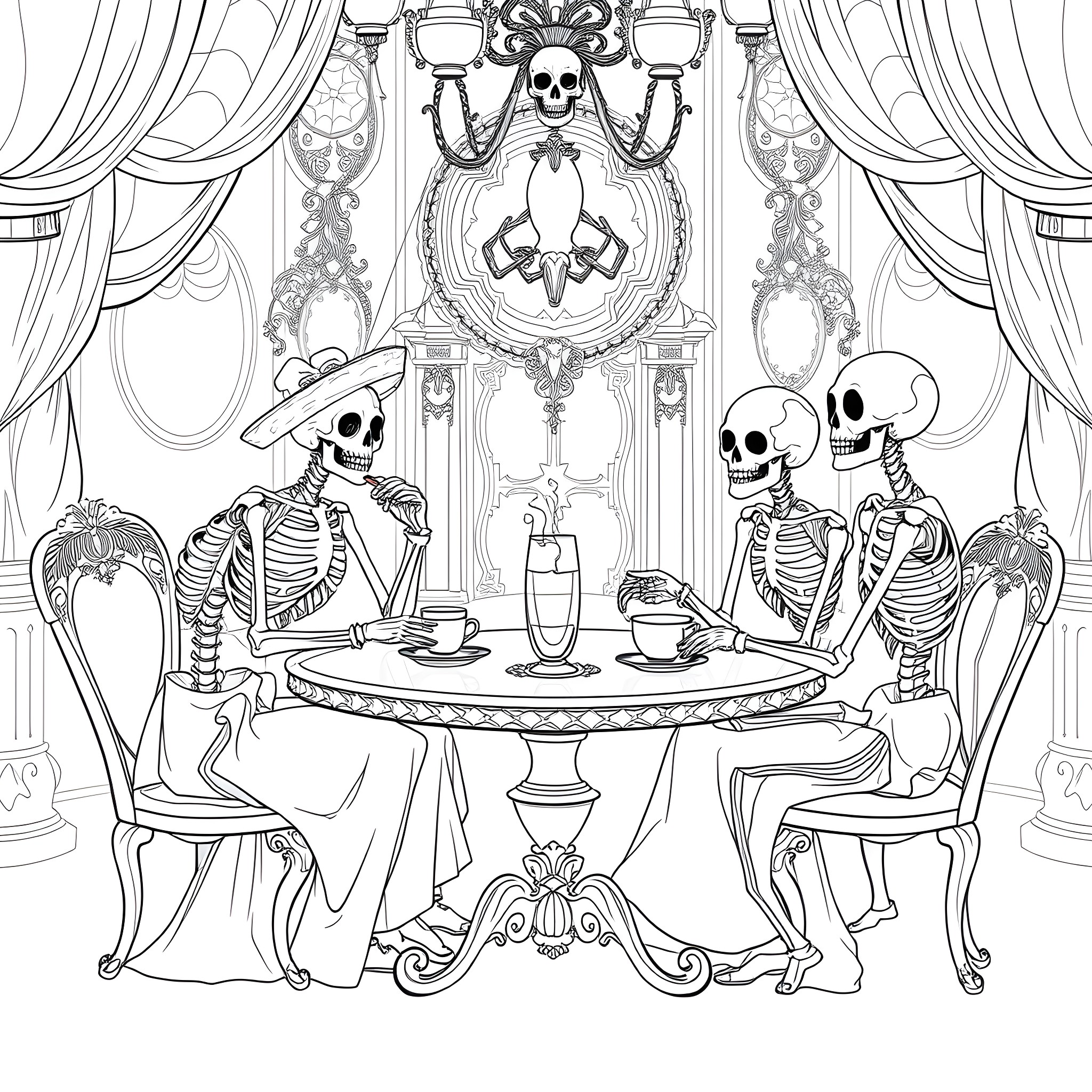 Best Skeleton Coloring Pages (Free Printable PDF)