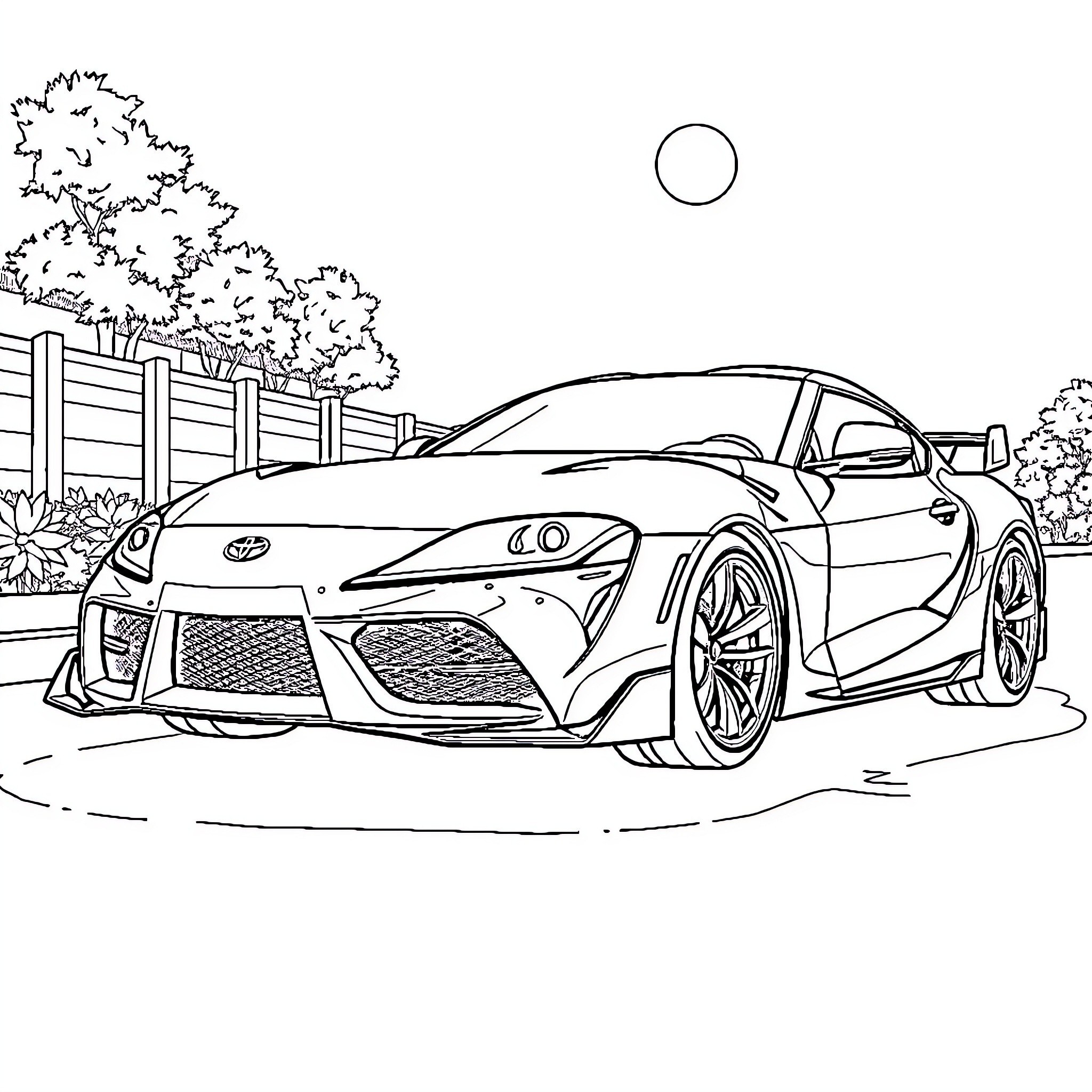 Best Toyota Supra Coloring Pages (Free Printable PDF)
