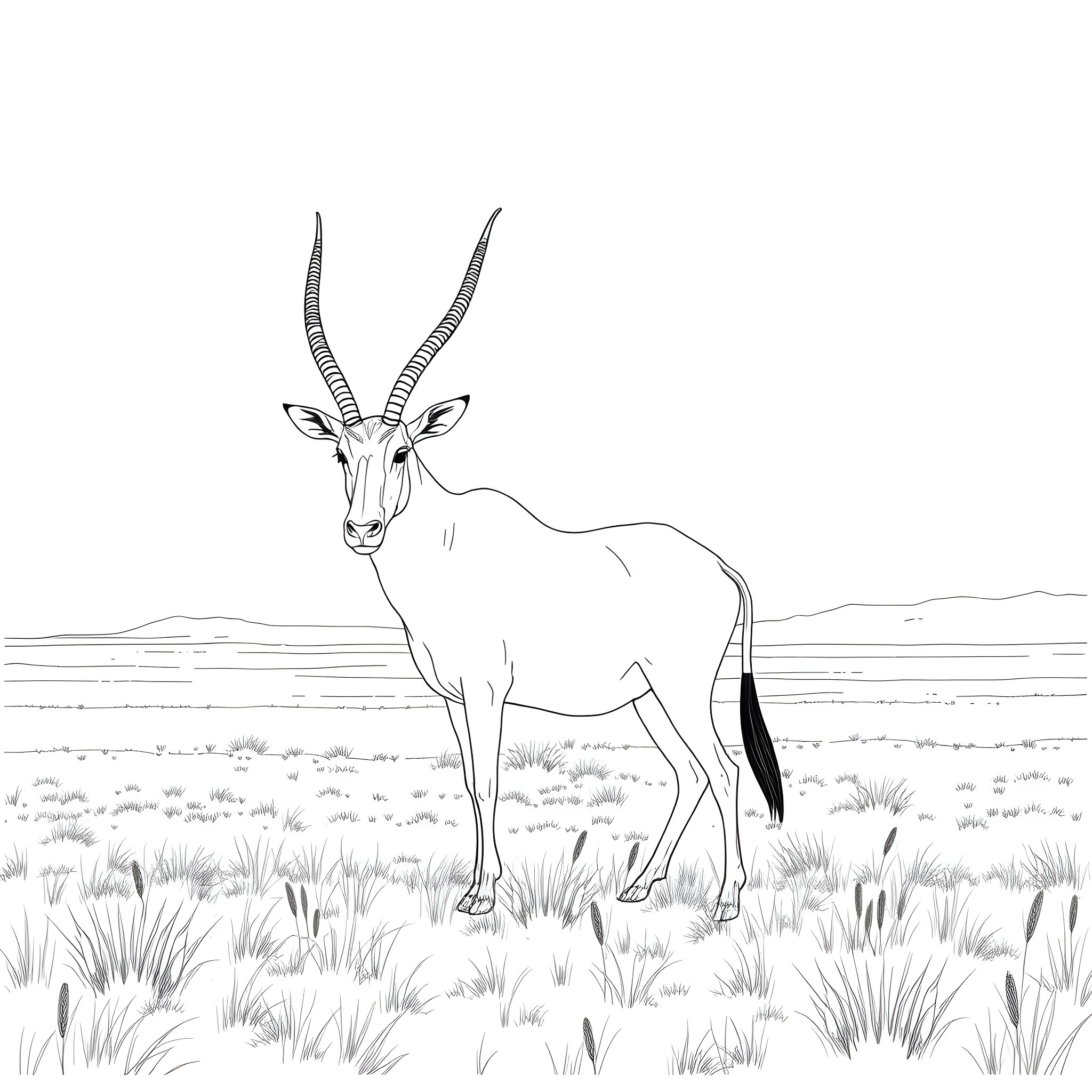 Best Oryx Coloring Pages (Free Printable PDF)