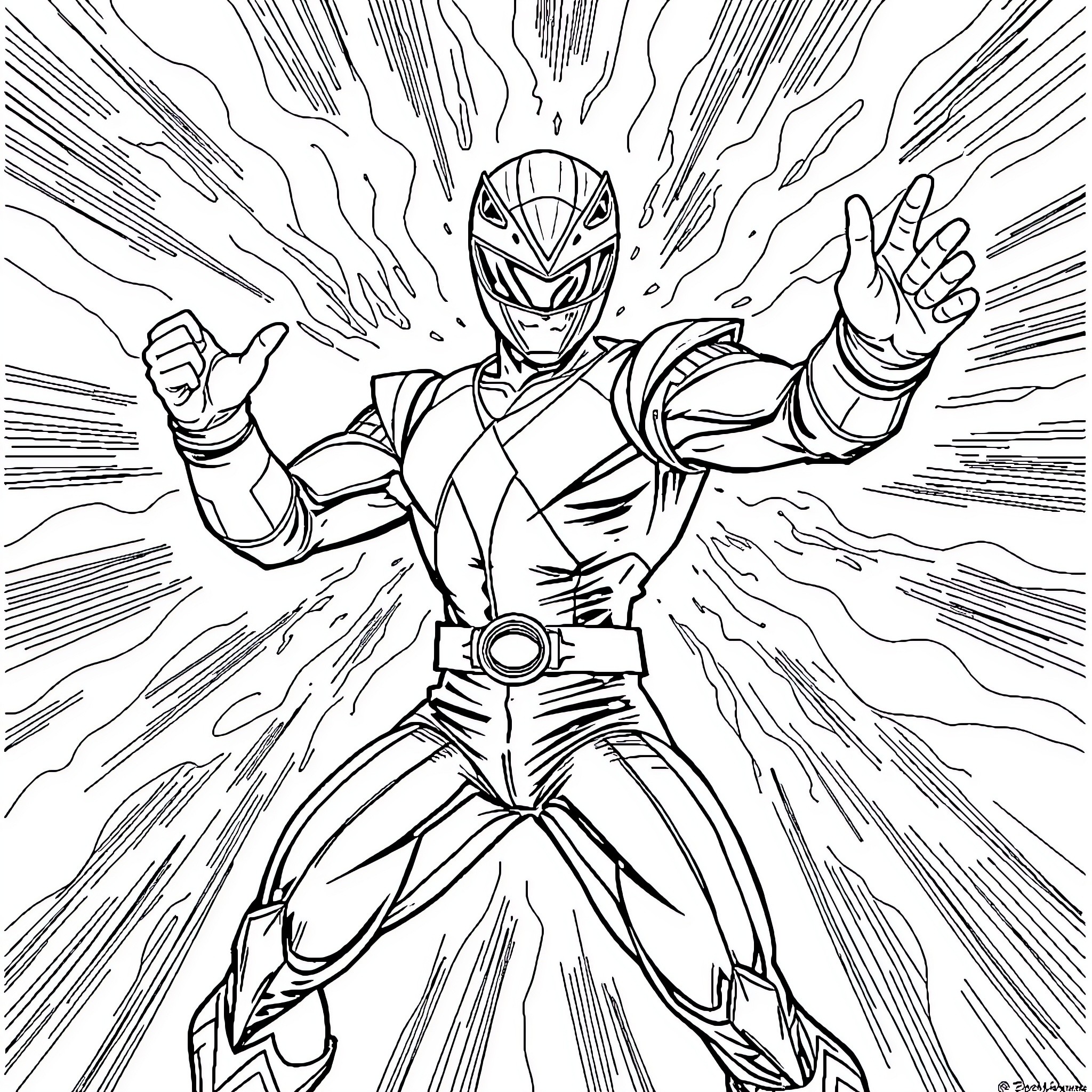 Best Red Ranger Coloring Pages (Free Printable PDF)