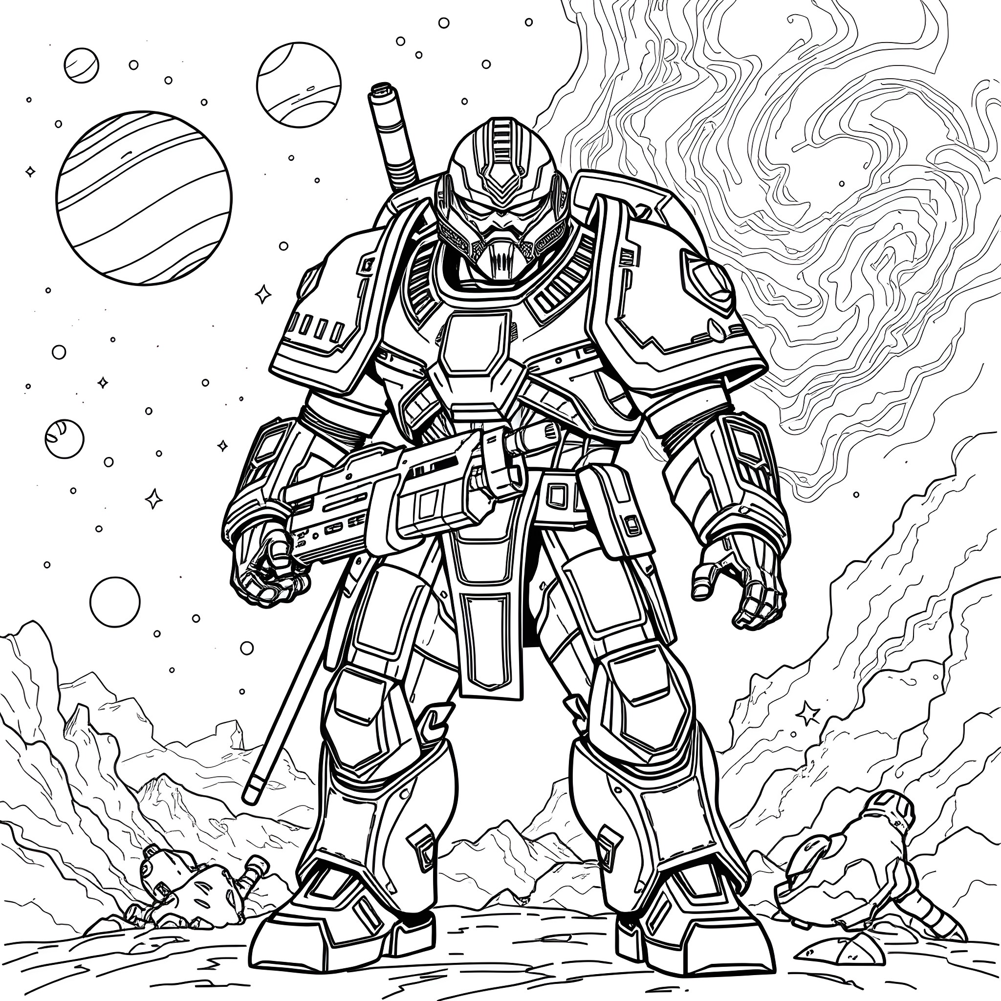 Best Space Marine Coloring Pages (Free Printable PDF)
