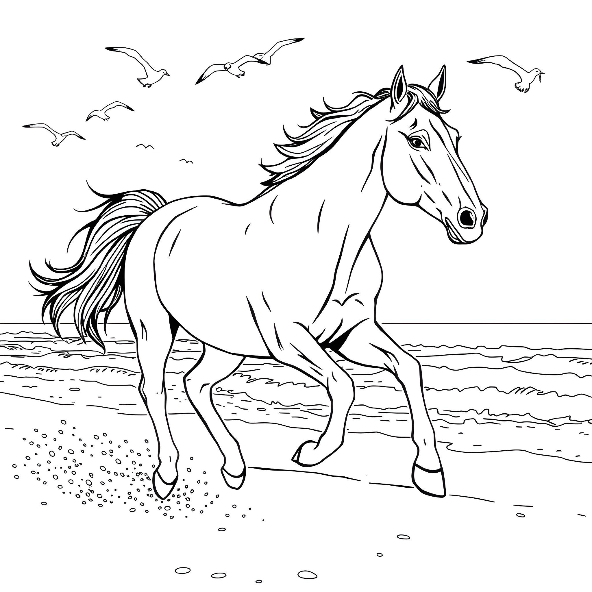 Best Thoroughbred Horse Coloring Pages (Free Printable PDF)