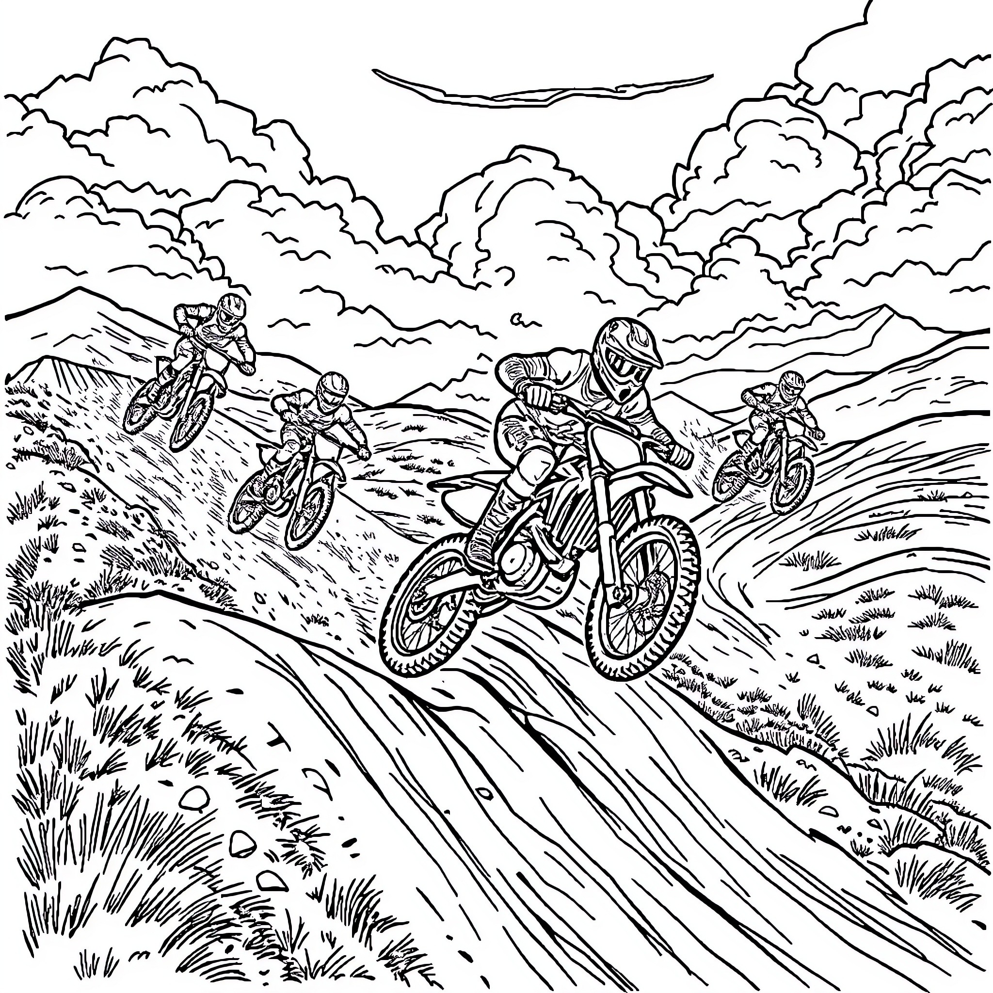 14 Best Motocross Coloring Pages (Free Printable PDFs)