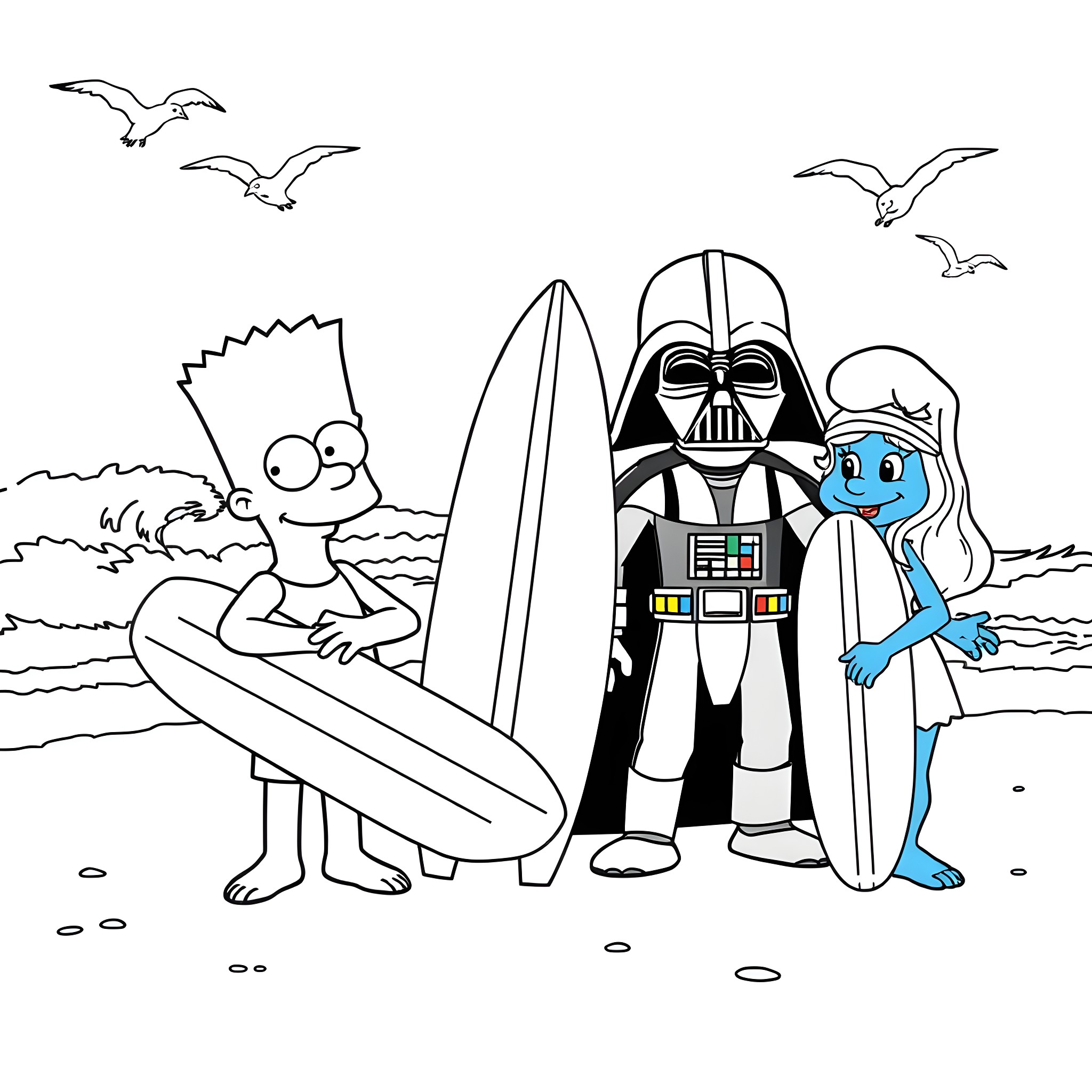 116 Best Bart Simpson Coloring Pages (Free Printable PDFs)