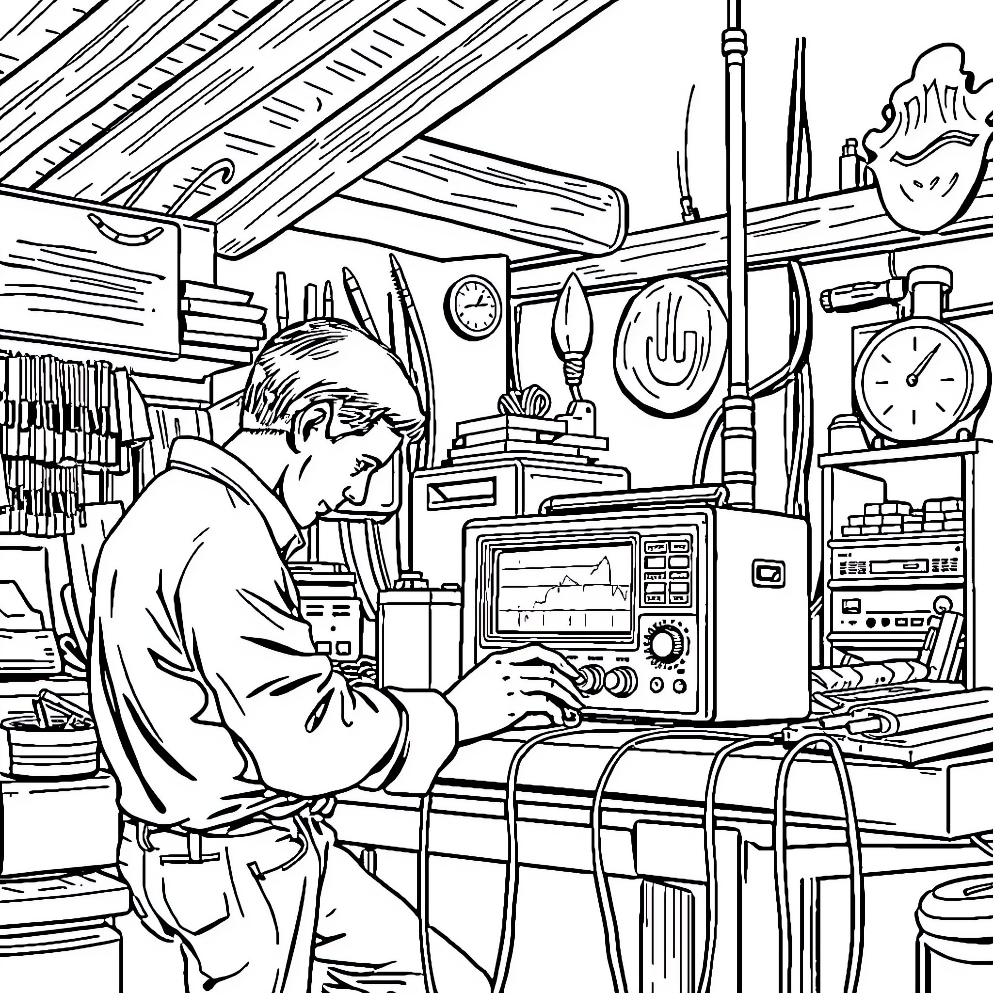 Best Radio Coloring Pages (Free Printable PDF)