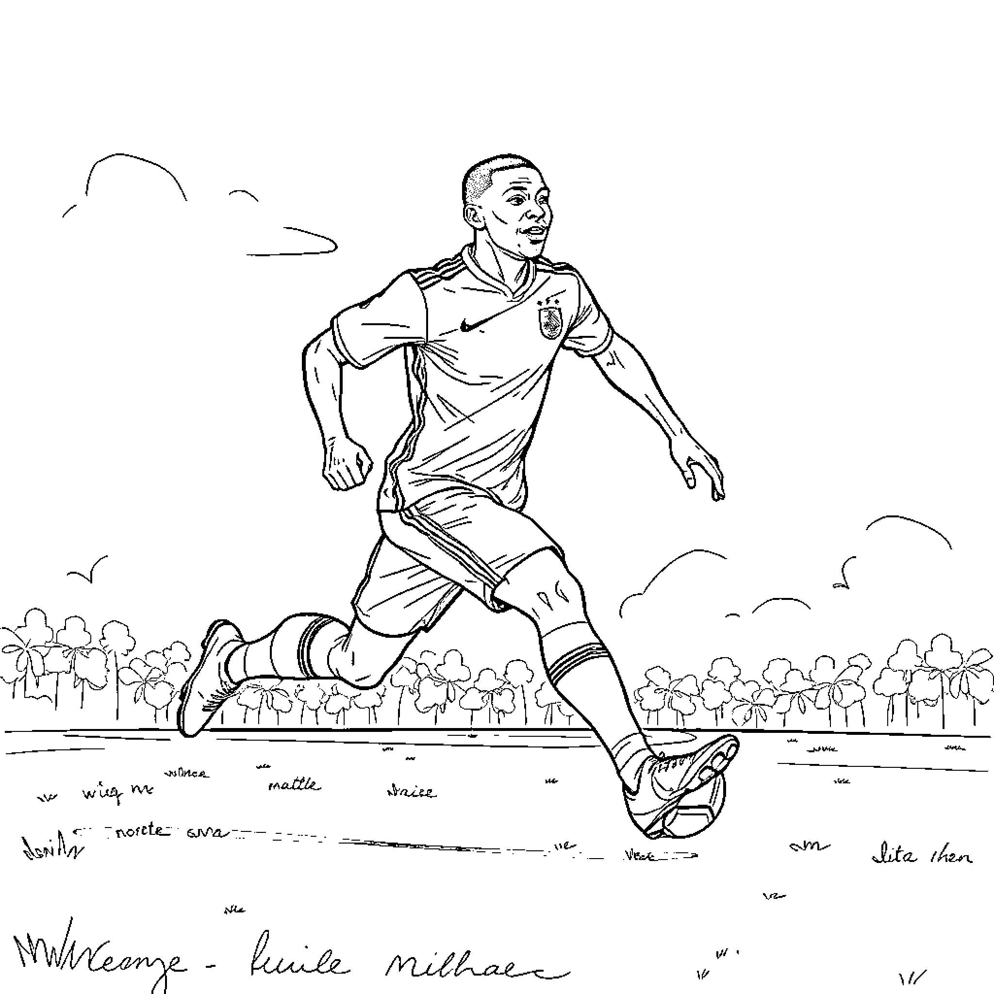 Best Mbappe Coloring Pages (Free Printable PDF)