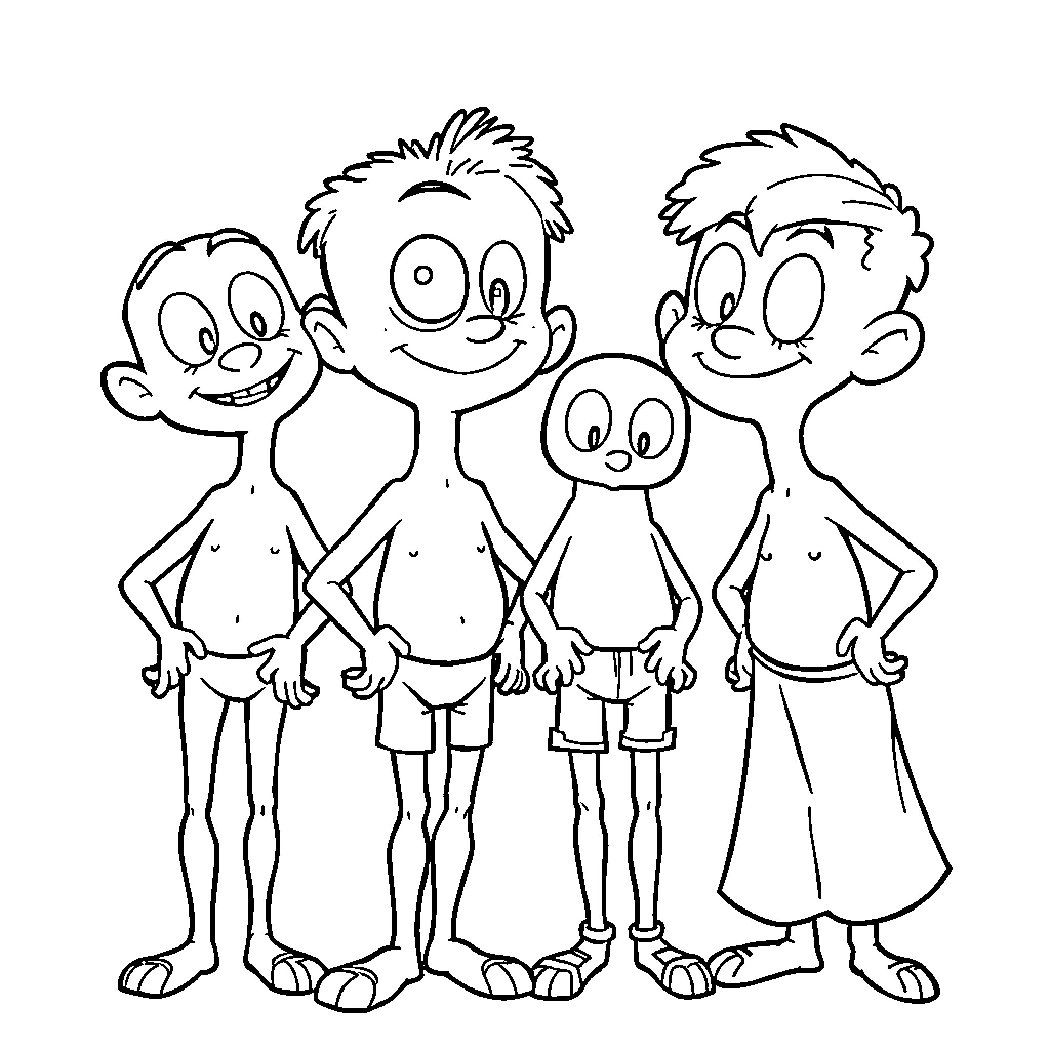 Best Cartoon Character Coloring Pages (Free Printable PDF)