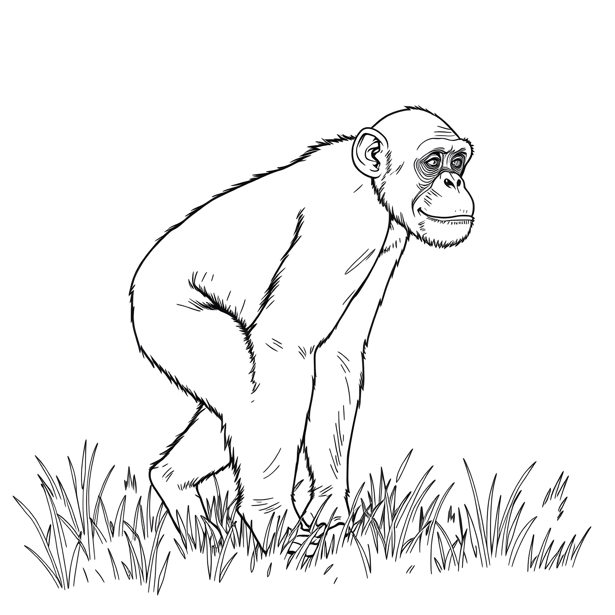 26 Best Chimpanzee Coloring Pages (Free Printable PDFs)