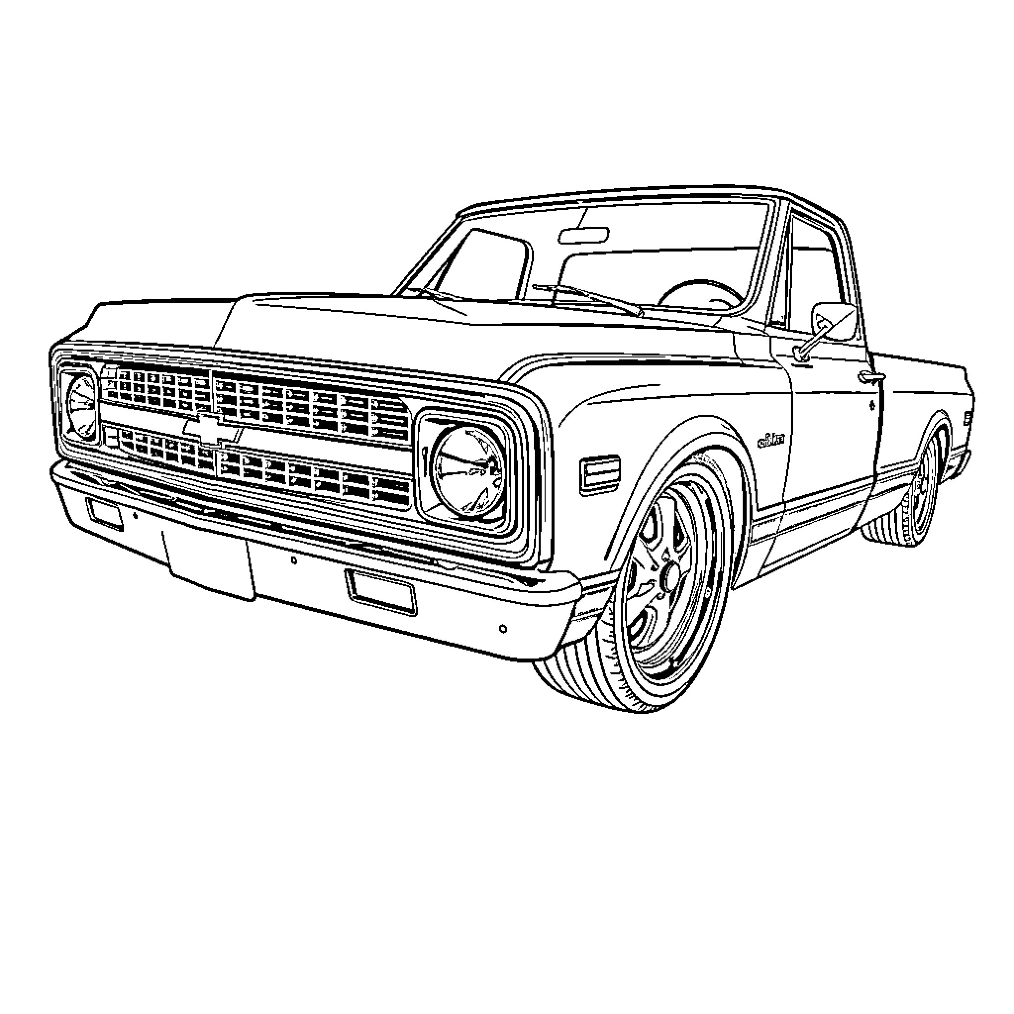 Best Chevrolet Coloring Pages (Free Printable PDF)