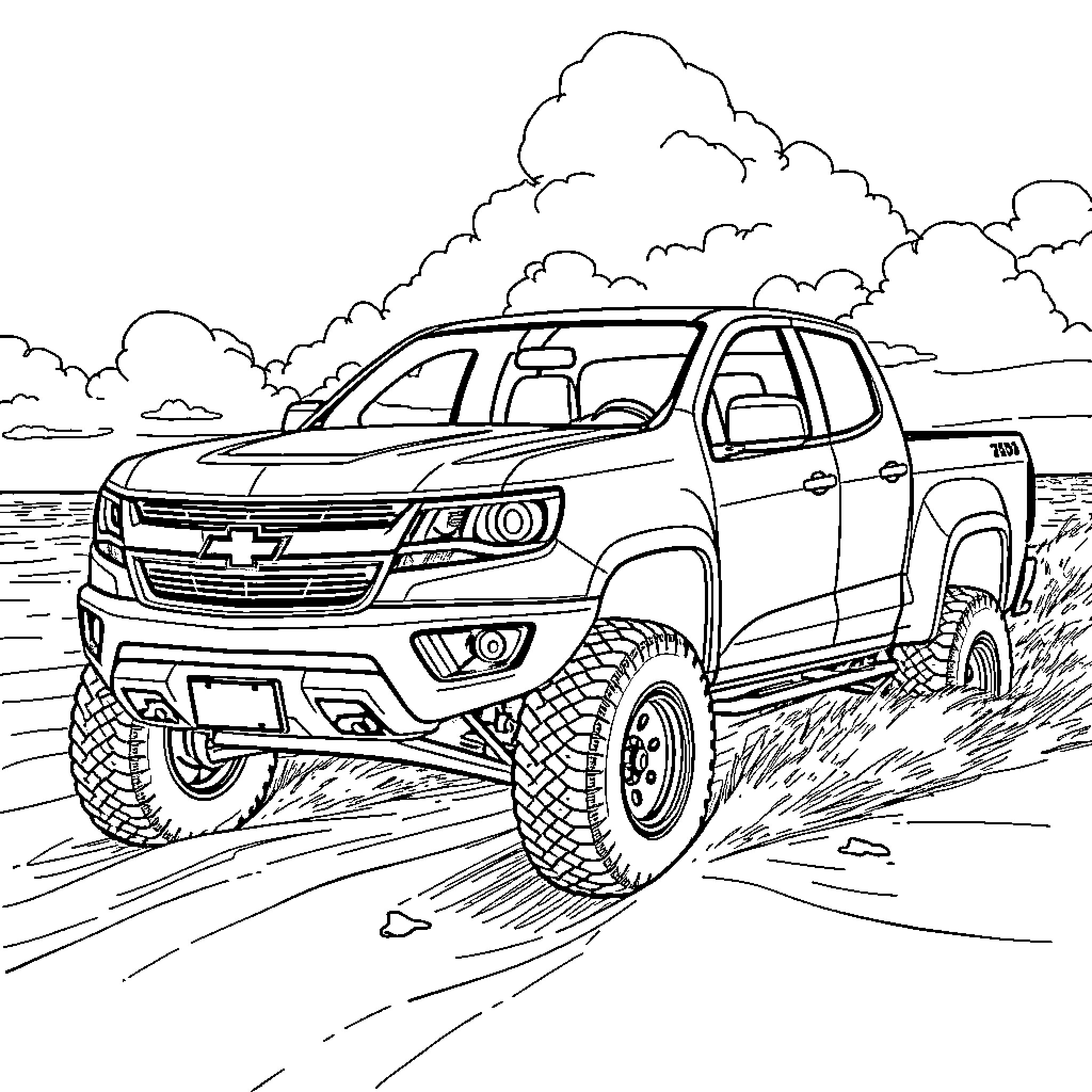 Best Chevy Colorado Coloring Pages (Free Printable PDF)