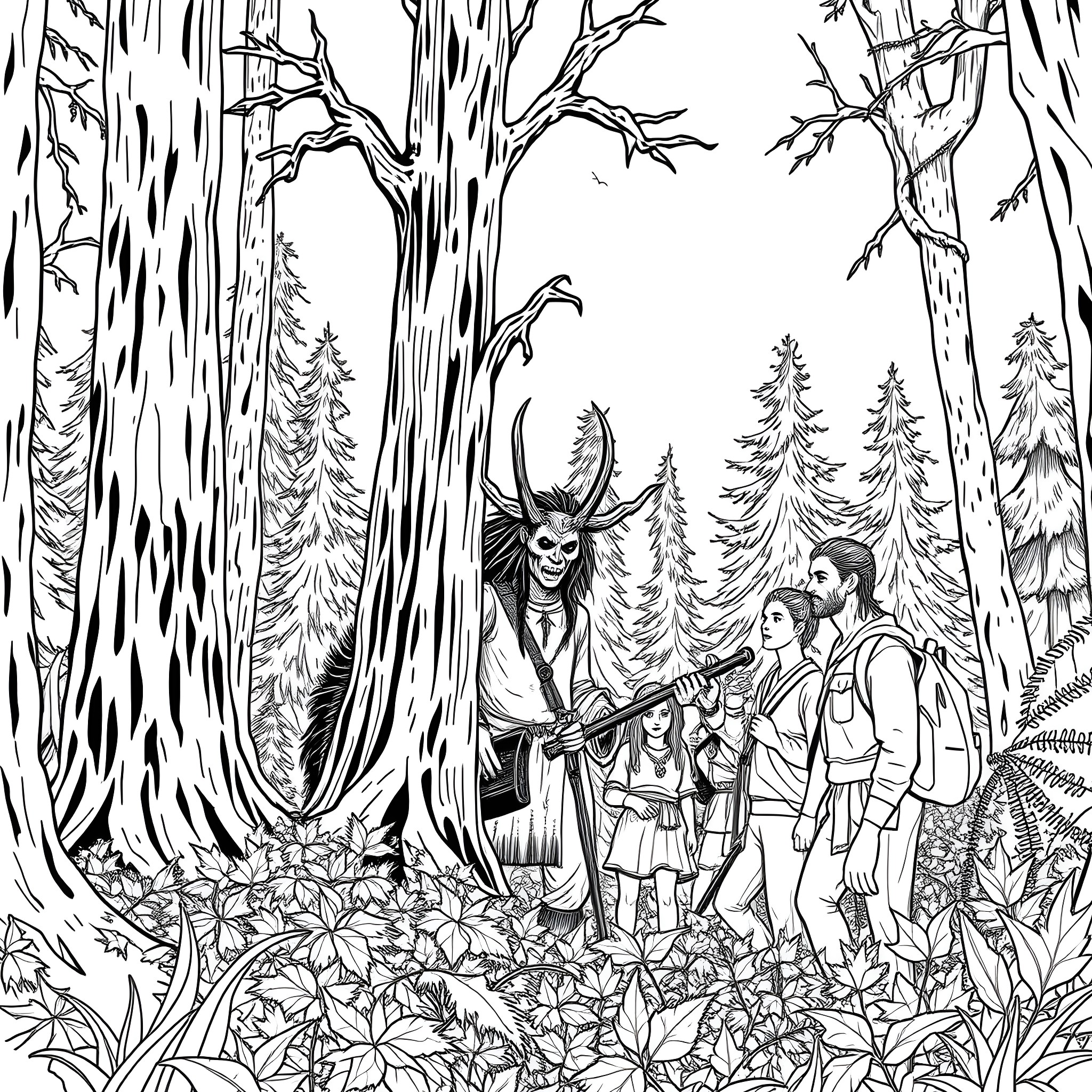 Best Wendigo Coloring Pages (Free Printable PDF)