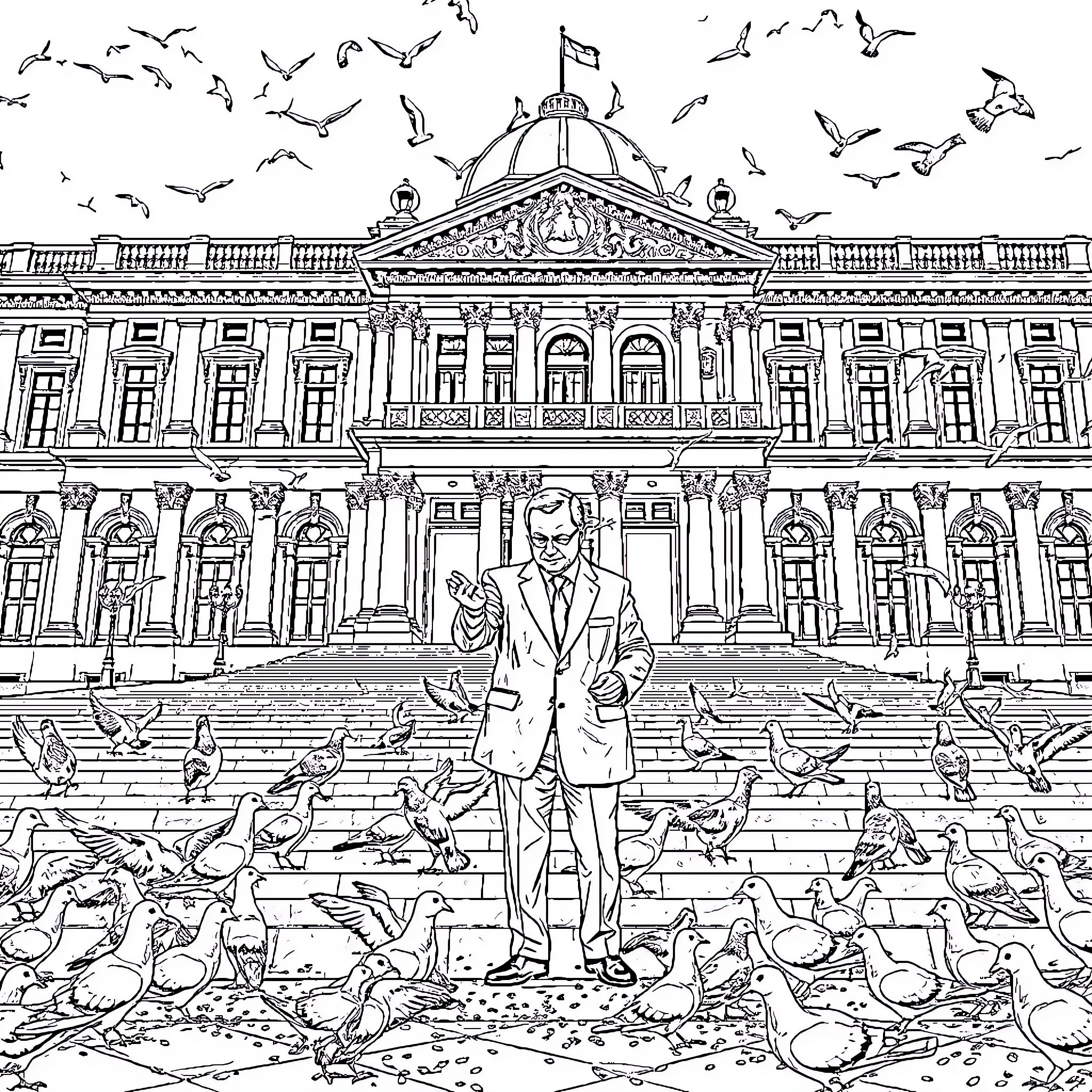 30 Best Pigeon Coloring Pages (Free Printable PDFs)