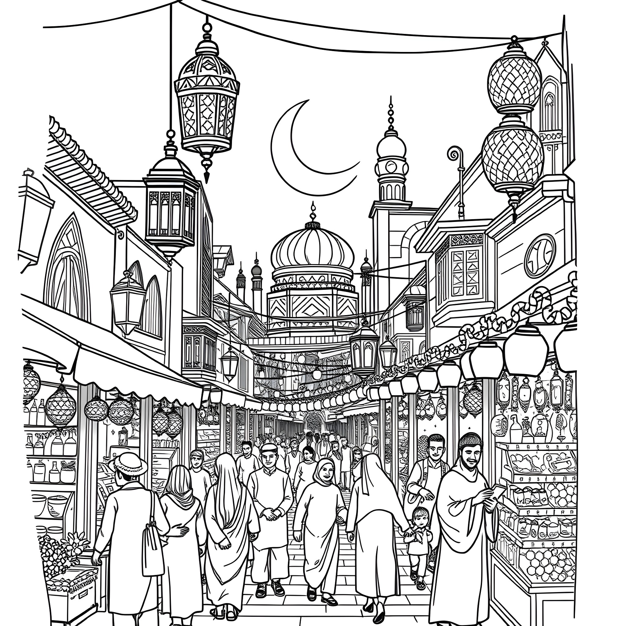 Best Muslim Coloring Pages (Free Printable PDF)