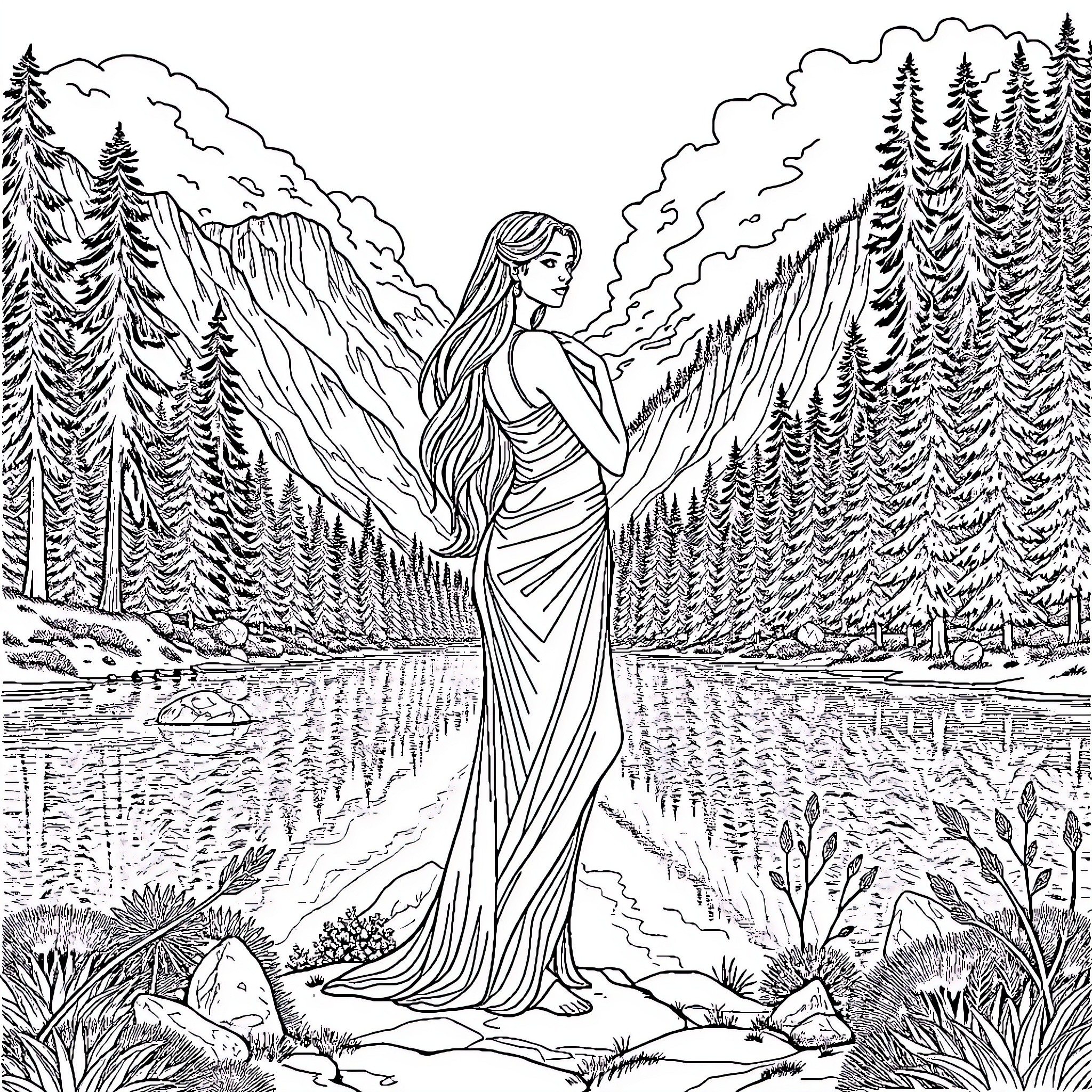 Best Goddess Coloring Pages (Free Printable PDF)